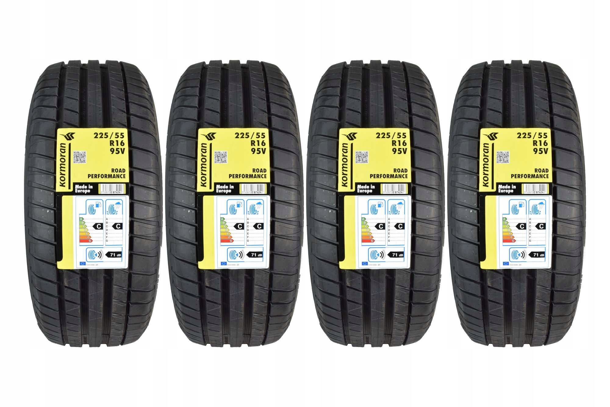 4 Opony letnie 225/55R16 KORMORAN Road Performance 3528700874242 za ...