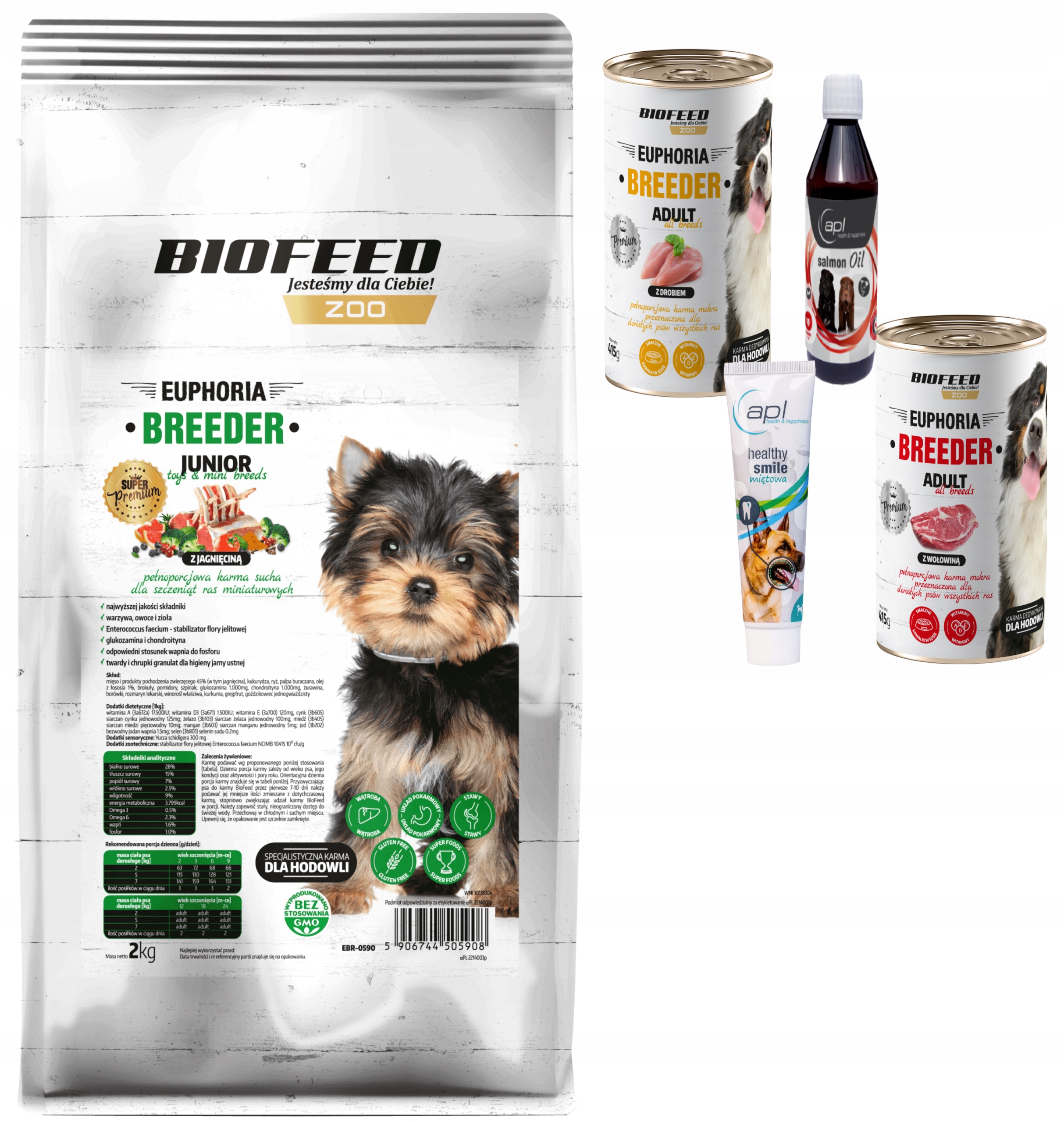 BIOFEED JUNIOR Toys&Mini JAGNIĘCINA 2kg APL (5906744505908) • Cena ...