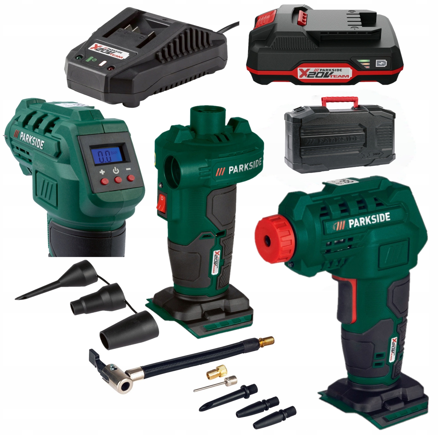 AKUMULATOROWY KOMPRESOR POMPKA SPRĘŻARKA PARKSIDE - 100345325 ...