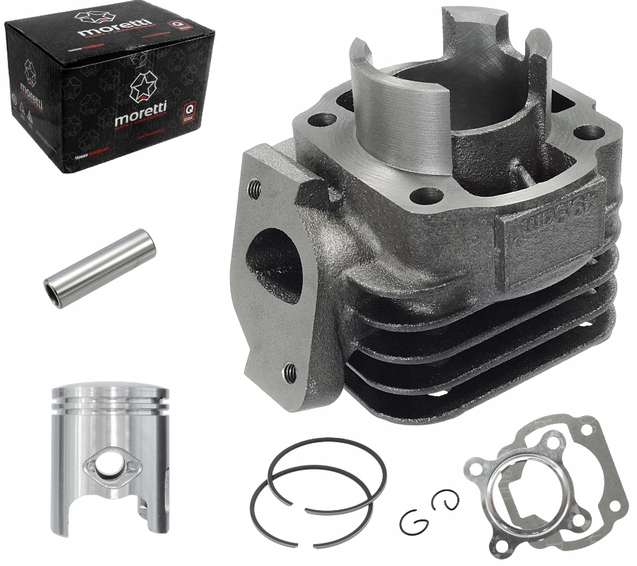 Cylinder Moretti do skutera 2T 50cc 1PE40QMB sw.12mm • Cena, Opinie ...