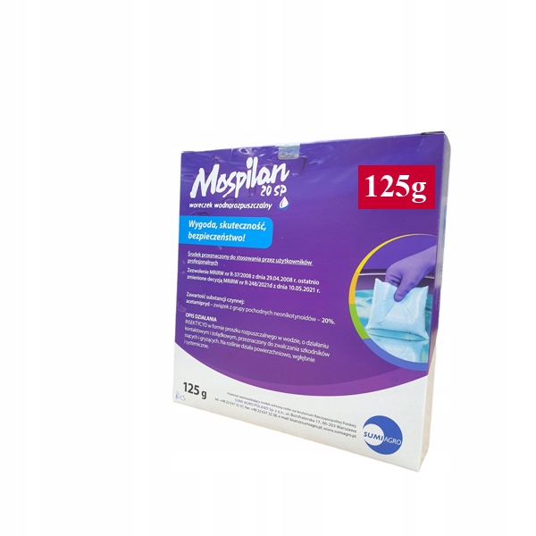 Mospilan 20SP 125G owadobójczy ćma stonka opuchlak (Insektycyd Mospilan ... Mospilan 20SP 125G owadobójczy ćma stonka opuchlak (Insektycyd Mospilan ...