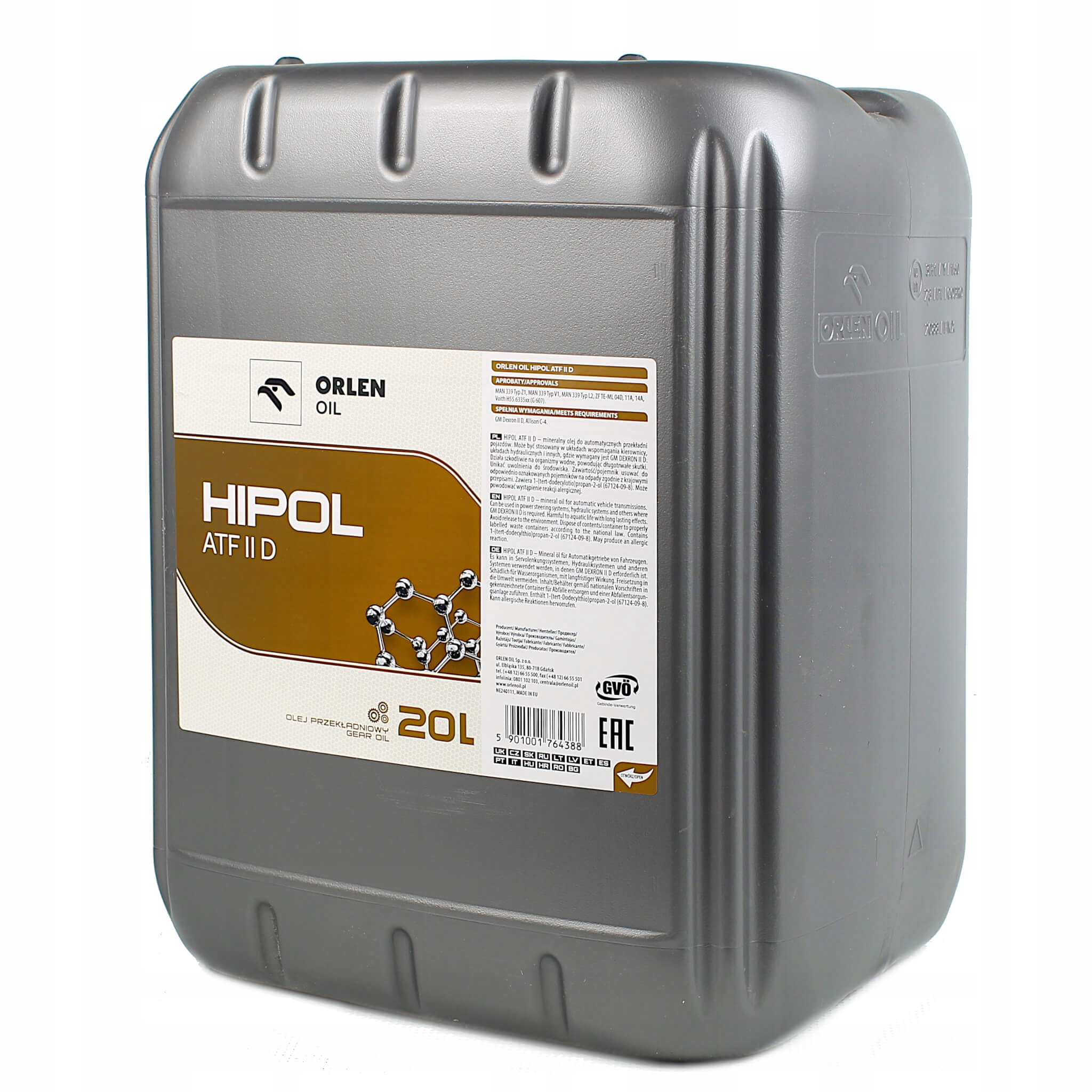 ORLEN HIPOL ATF IID olej przekładniowy 20L - porównaj ceny - Allegro.pl