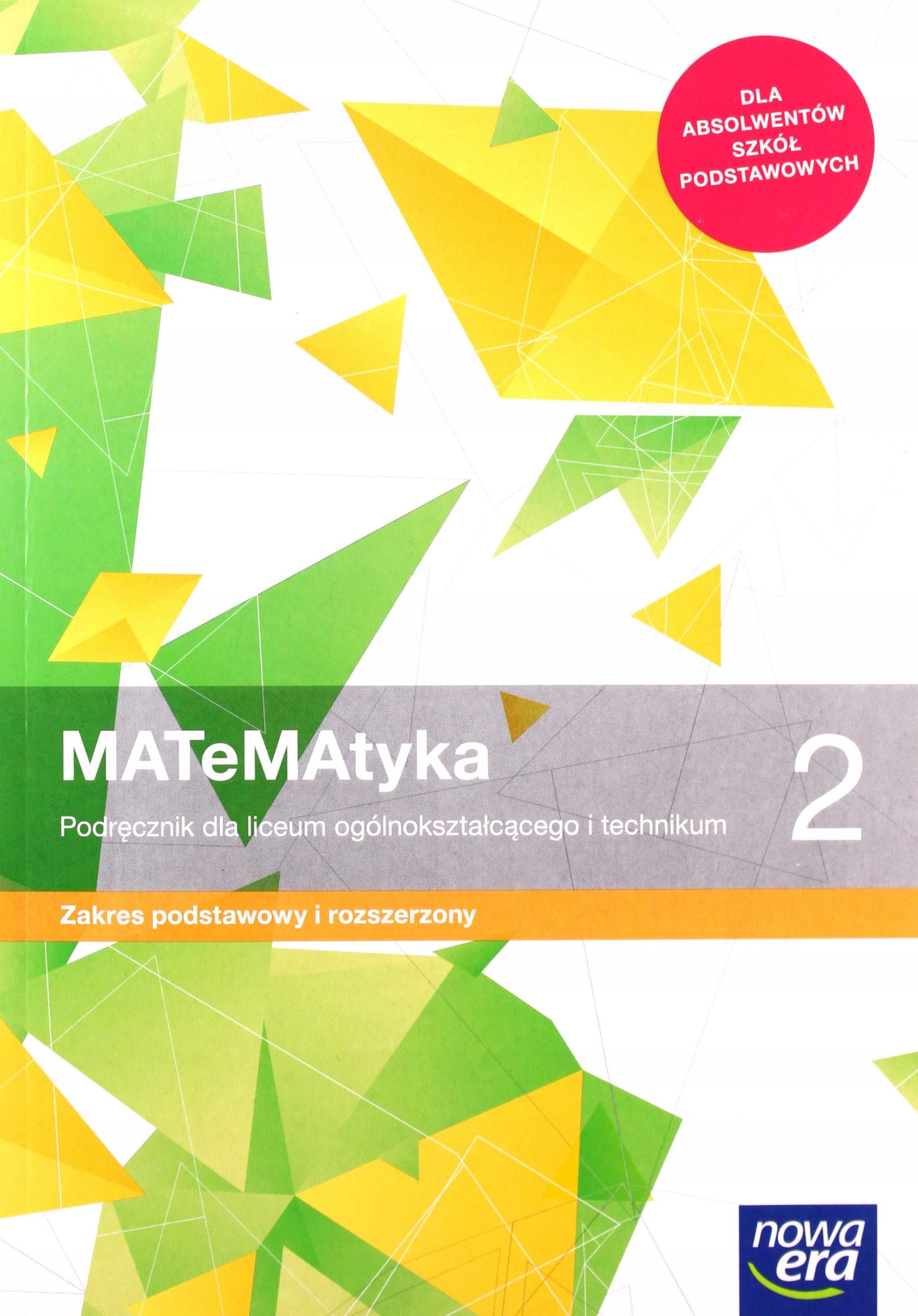 NOWE MATEMATYKA ERA PODRĘCZNIK KLASA 2 LICEUM I TE (12572534605) | Podręcznik Allegro