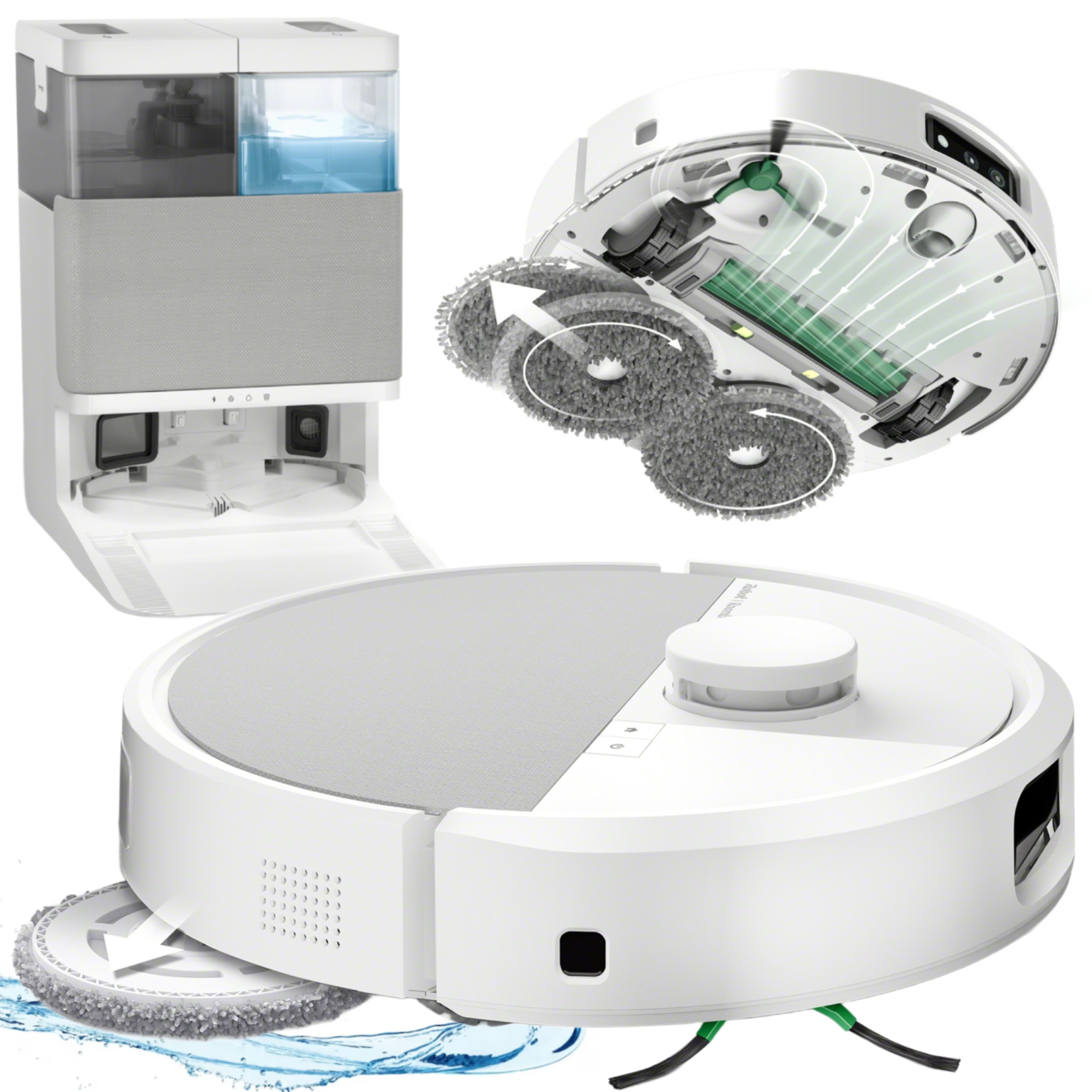 Robot sprzątający iRobot Roomba Plus 505 Combo + stacja AutoWash biały ...