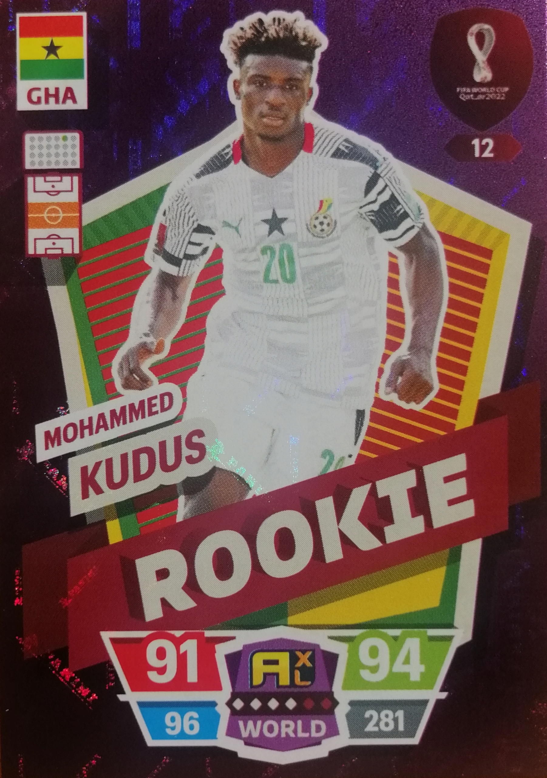 WORLD CUP QATAR 2022 ROOKIE 12 MOHAMMED KUDUS - 12470624212 - Allegro