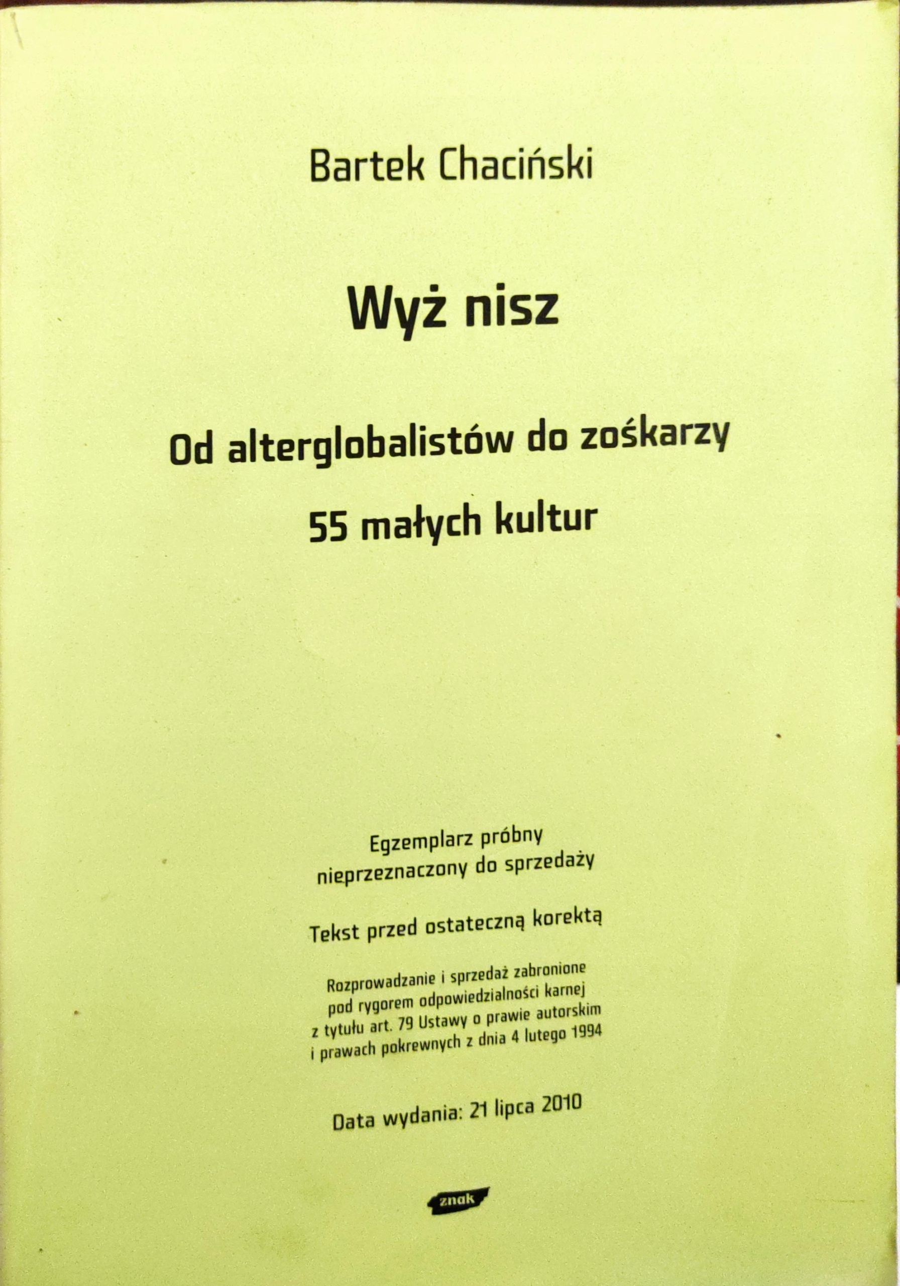 Wyż nisz Chaciński (13242364052) | Książka Allegro