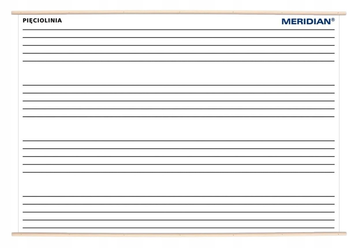TABLICA PIĘCIOLINIA PLANSZA EDUKACYJNA DO MUZYKI DREWNIANE PÓŁWAŁKI ...