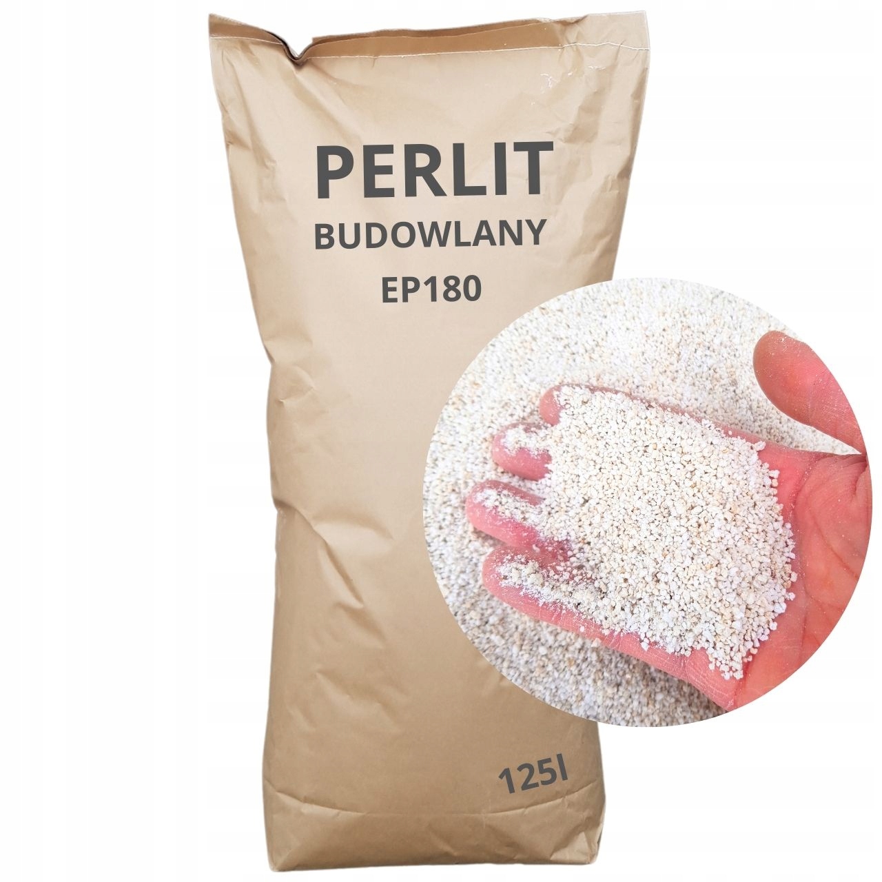 PERLIT EKSPANDOWANY EP180 BUDOWLANY frakcja 0-3mm WOREK 125l ...