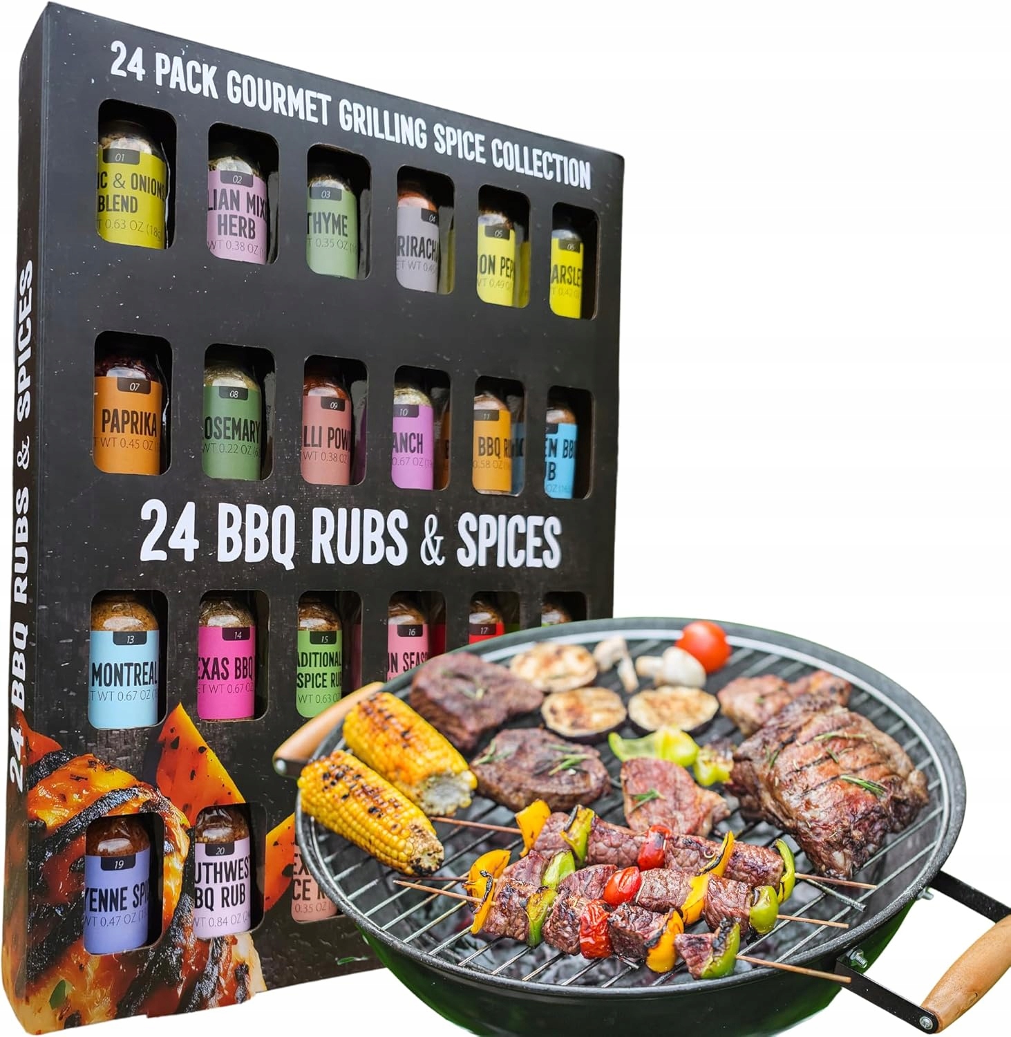 BAYTRADE 24x Rubs Spices for Cooking BBQ ZESTAW PRZYPRAW BBQ UK (0017158027148) • Cena, Opinie ...
