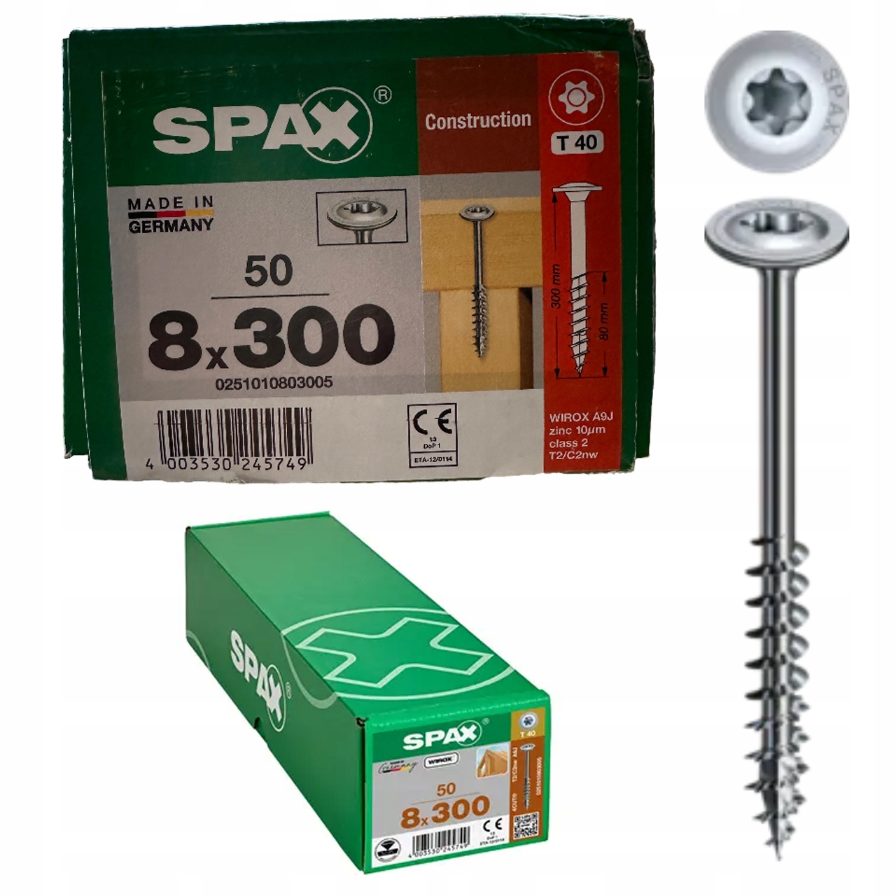 Wkręty do drewna Spax 8 x 300 mm 50 szt. - porównaj ceny - Allegro.pl