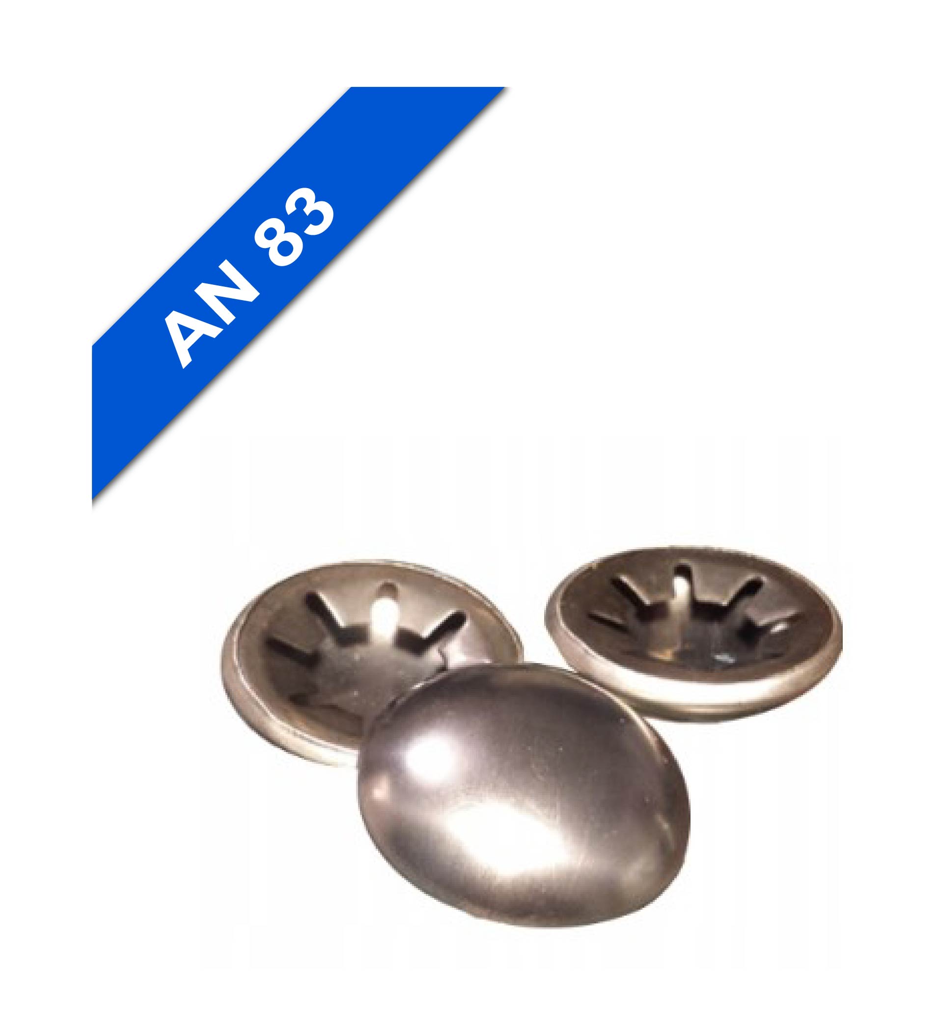 Rugós kapocs 14 nikkel AN 83 100 db-os za 7540.00HUF-ért - Allegro