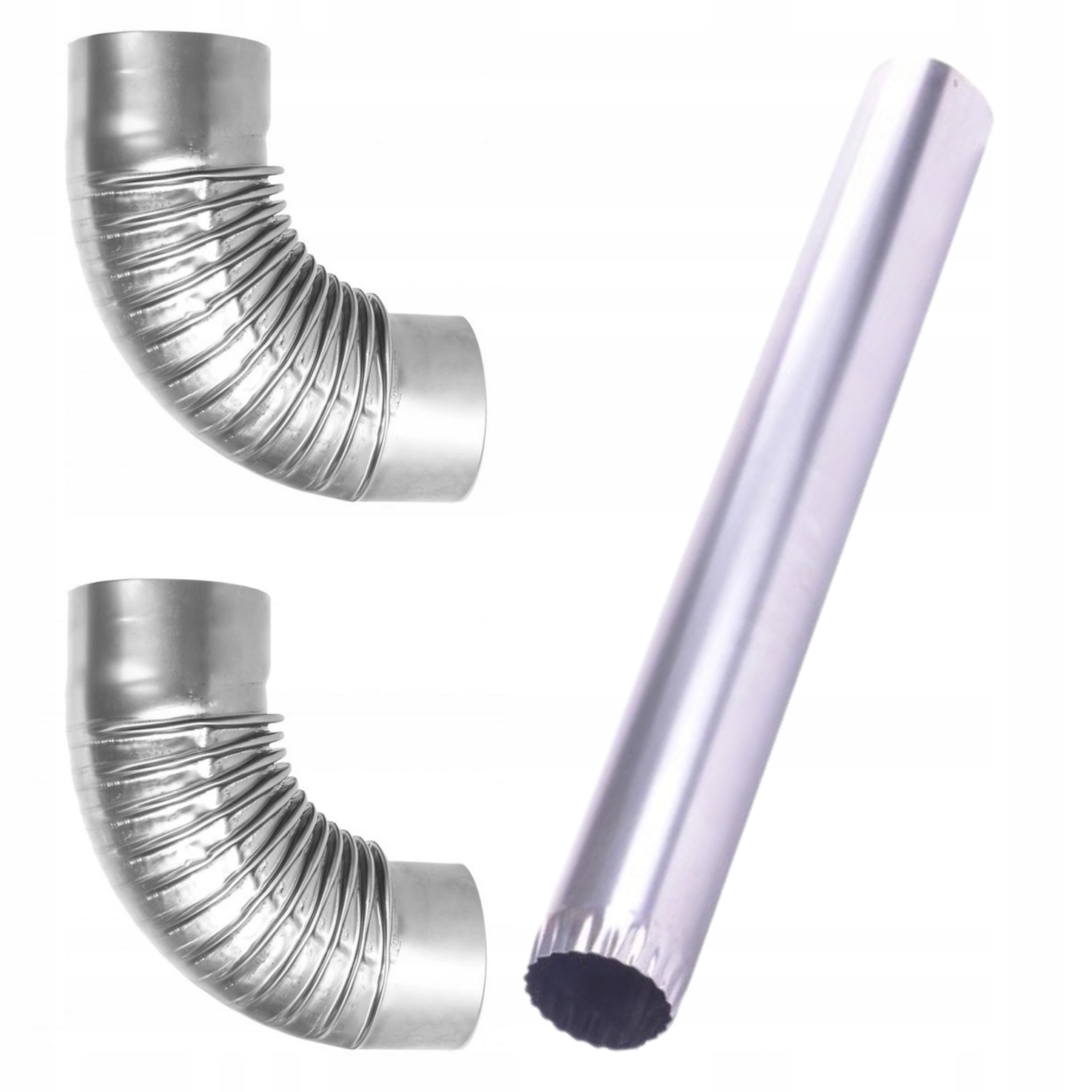 ZESTAW DO PIECA KOZA rura + 2 kolanka fi 120 13080746455 - Allegro.pl