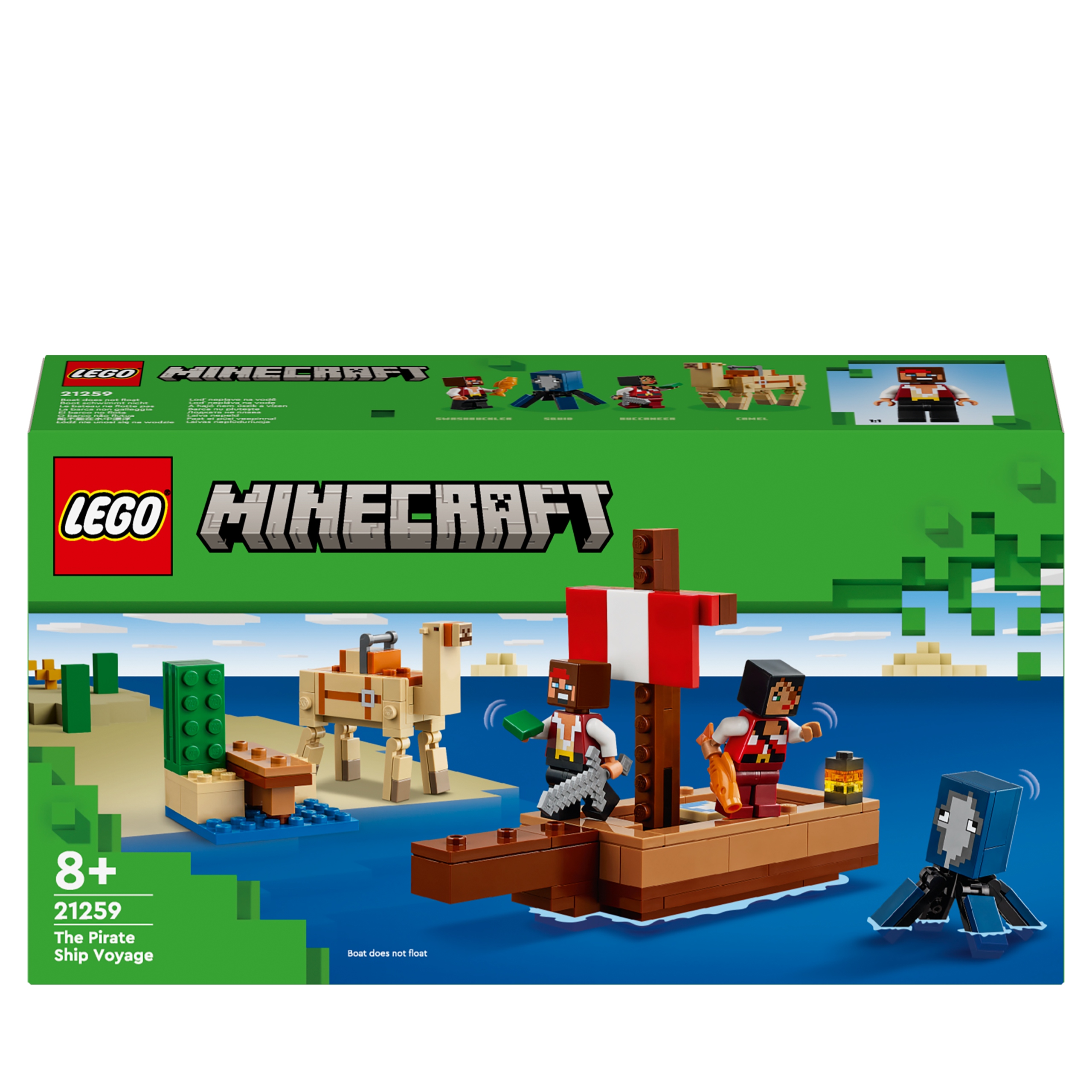 LEGO Minecraft 21259 Rejs statkiem pirackim (5702017583358) • Cena ...