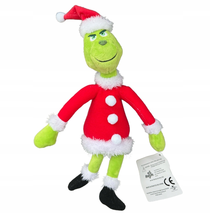 MASKOTKA PLUSZOWA ZIELONY GRINCH PREZENT ŚWIĘTA GRINCHMAS MERRY ...