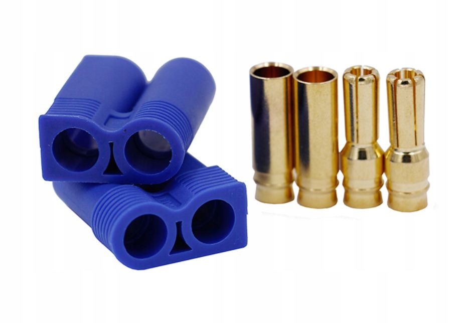 Vysokoprúdový konektor zástrčka EC5 pár komplet samec + samica 2 pin za ...