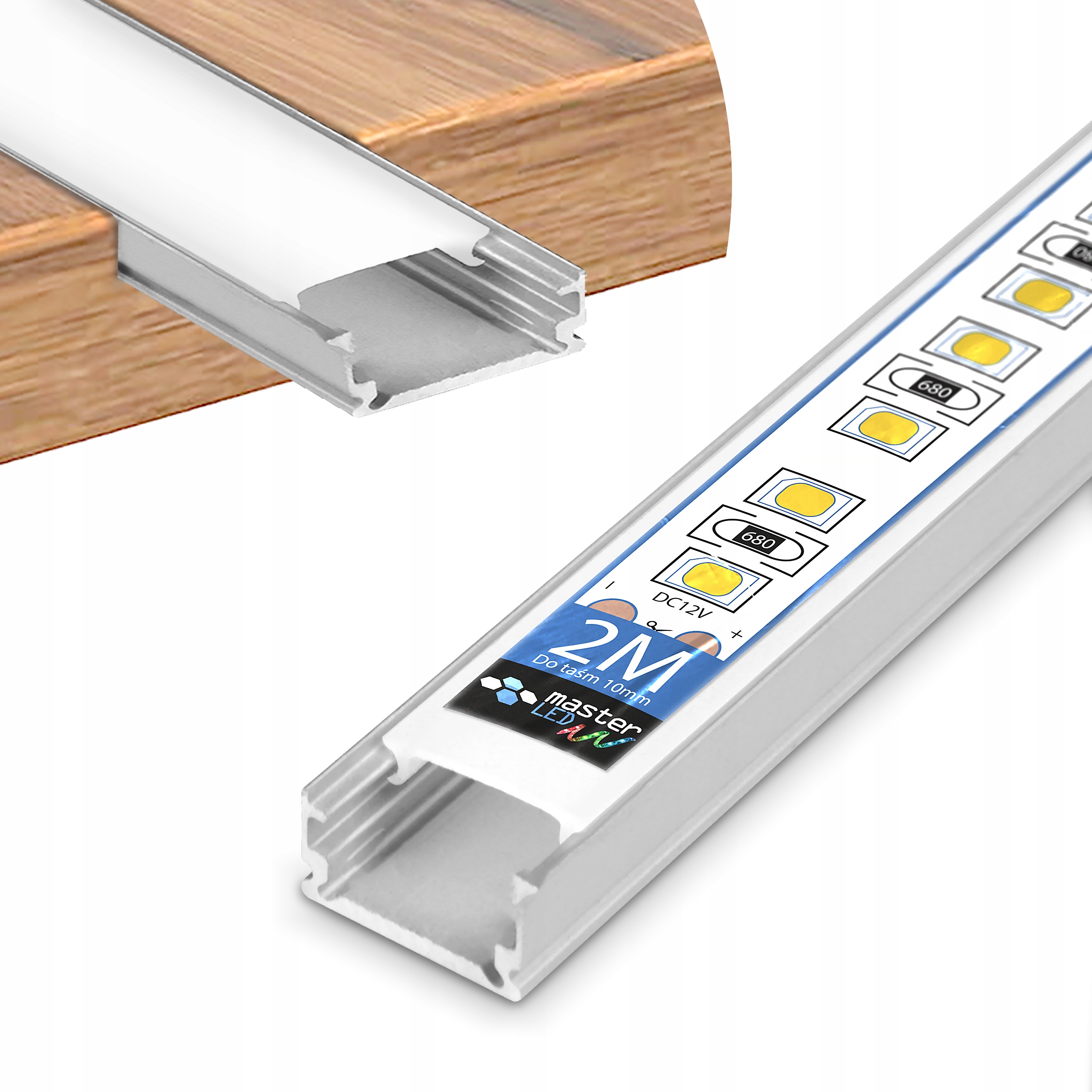 Profil LED aluminiowy anodowany 13x7mm 2m (05903002035382) • Cena ...