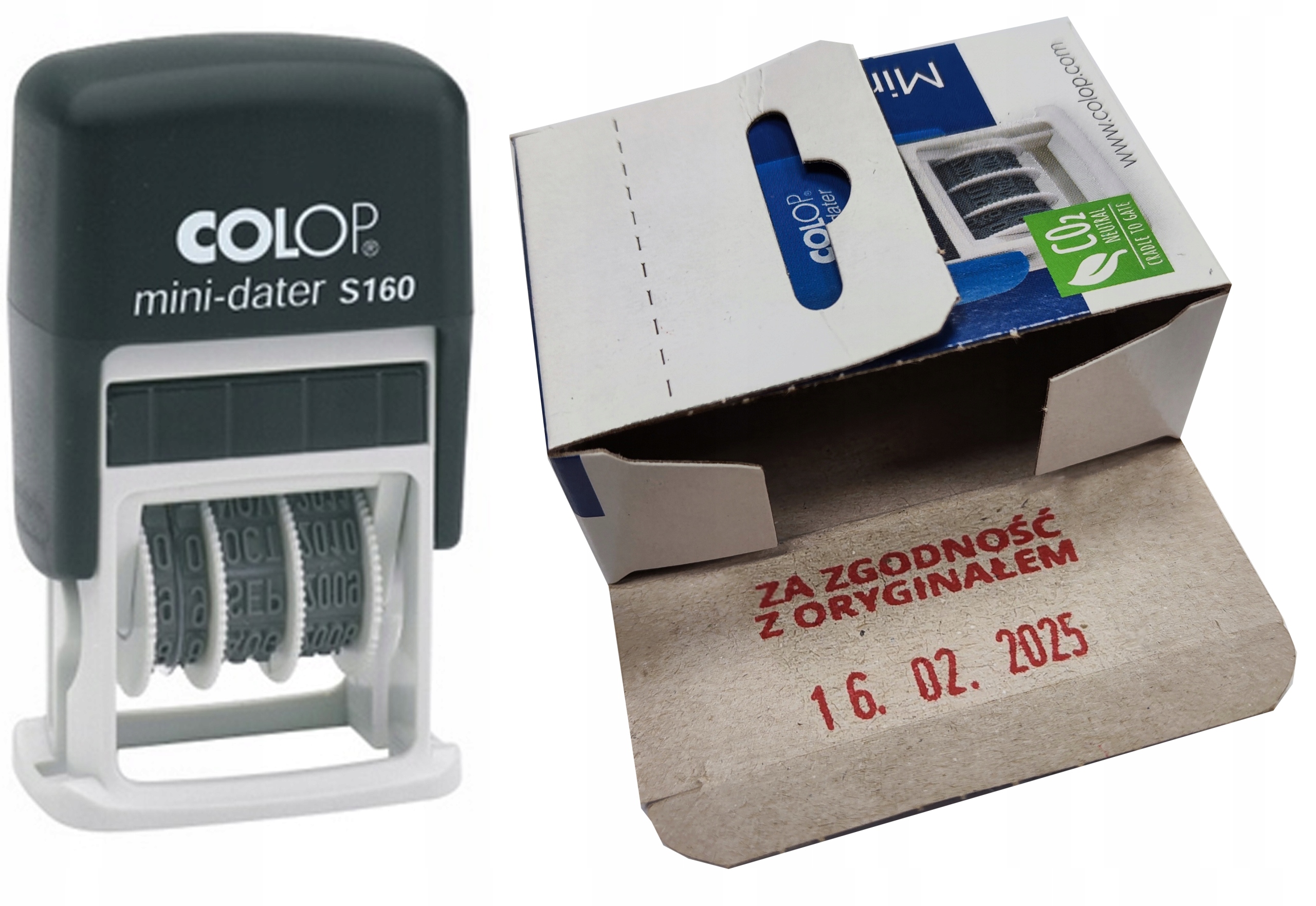 Pieczątka ZA ZGODNOŚĆ Z ORYGINAŁEM Datownik z twoim tekstem • Cena ...