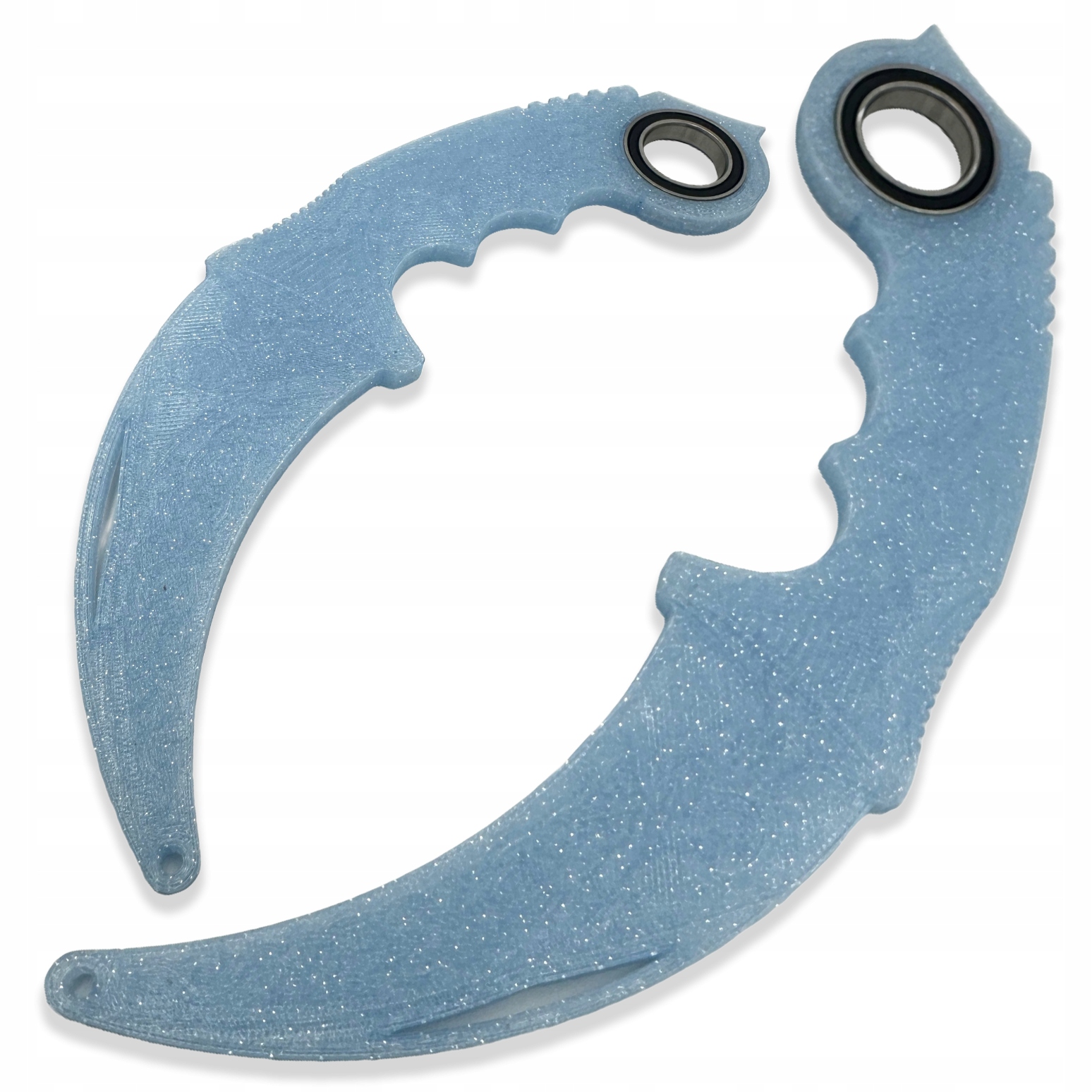 KARAMBIT FIDGET TOY SPINNER KEYRAMBIT KEYSPINNER BLĘKITNY NIEBIESKI ...