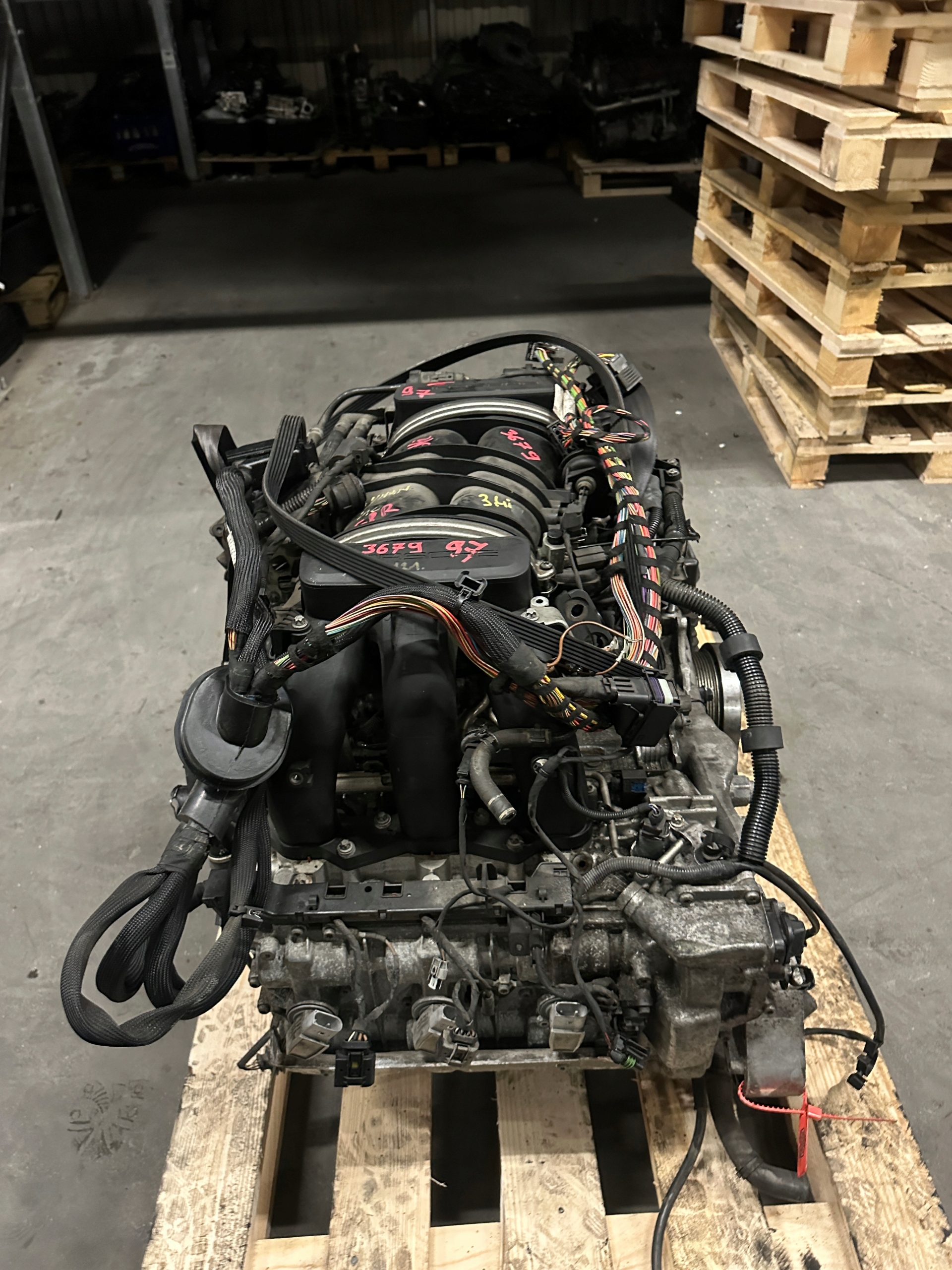 SILNIK PORSCHE 987 BOXSTER CAYMAN MA121 3.4 KOMPLETNY MA121 , MA1.21 za ...