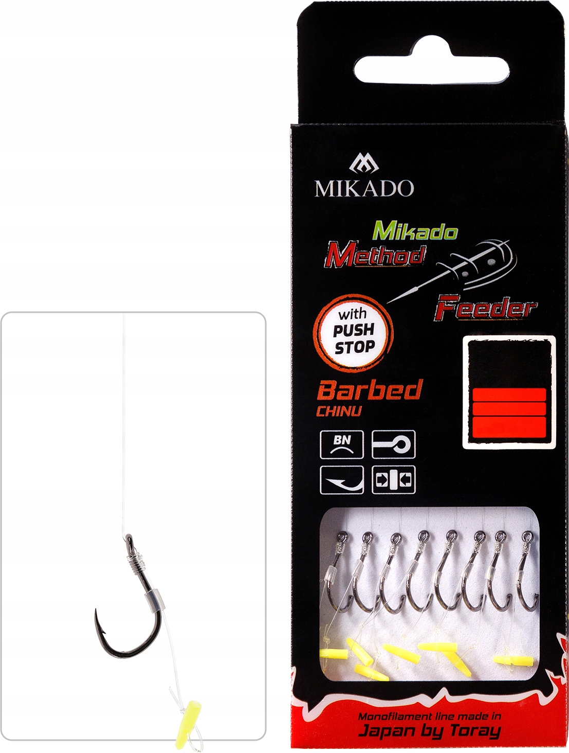 MIKADO PRZYPON METHOD FEEDER PUSH STOP HAK NR.4 - HMFB12P-4 - 10644962007 - Allegro.pl