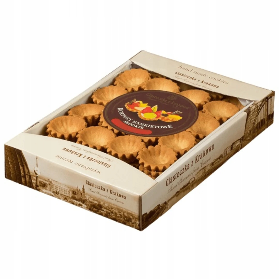 CIASTKA Z KRAKOWA Korpusy Bankietowe Słone 400g Tartaletki Foremki ...