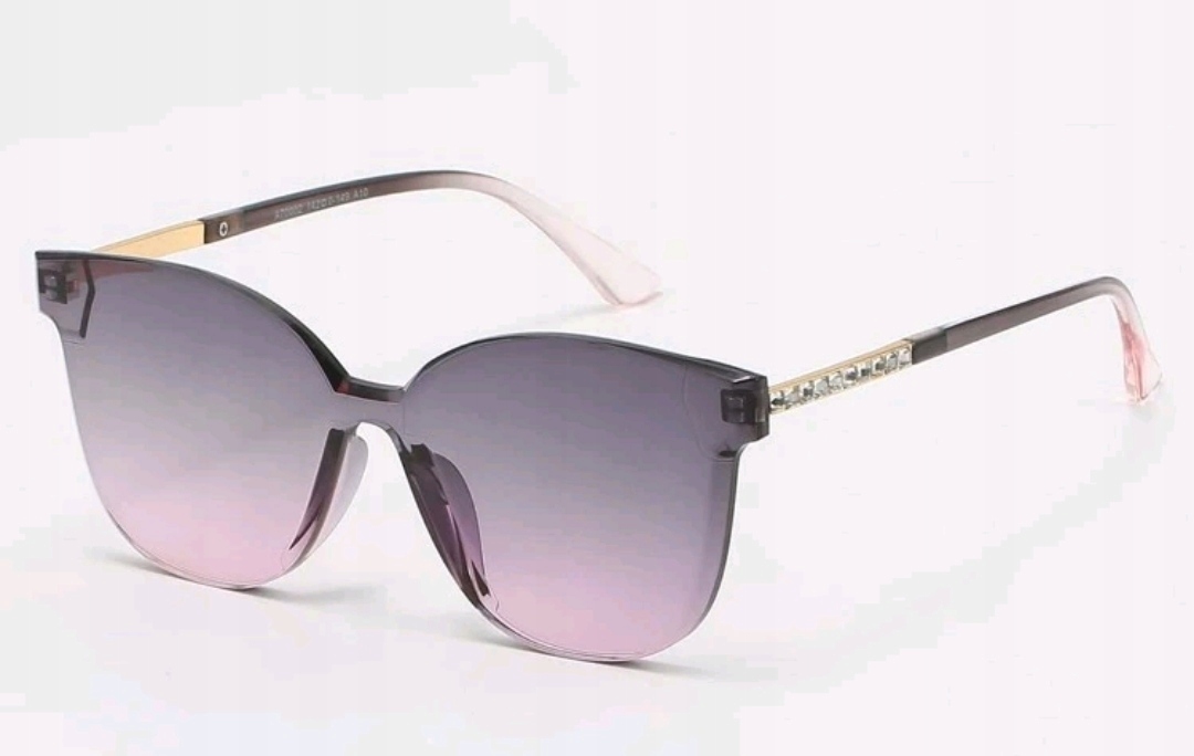 MODNE OKULARY BEZRAMKOWE OMBRE RÓŻOWE ETUI • Cena, Opinie • Okulary ...