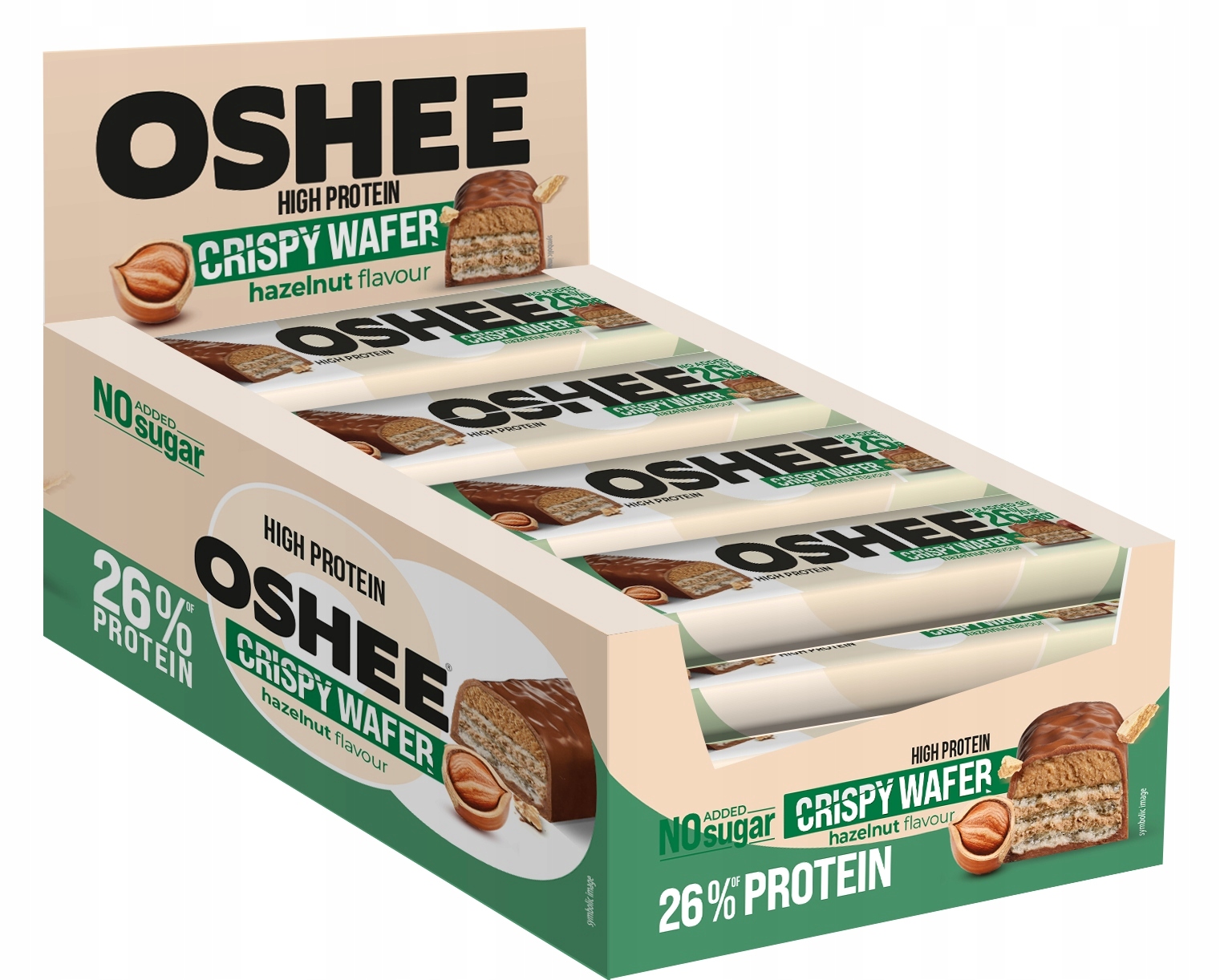 Oshee BATON PROTEINOWY Crispy ORZECHOWY 12x 37g (5905868421644) • Cena ...