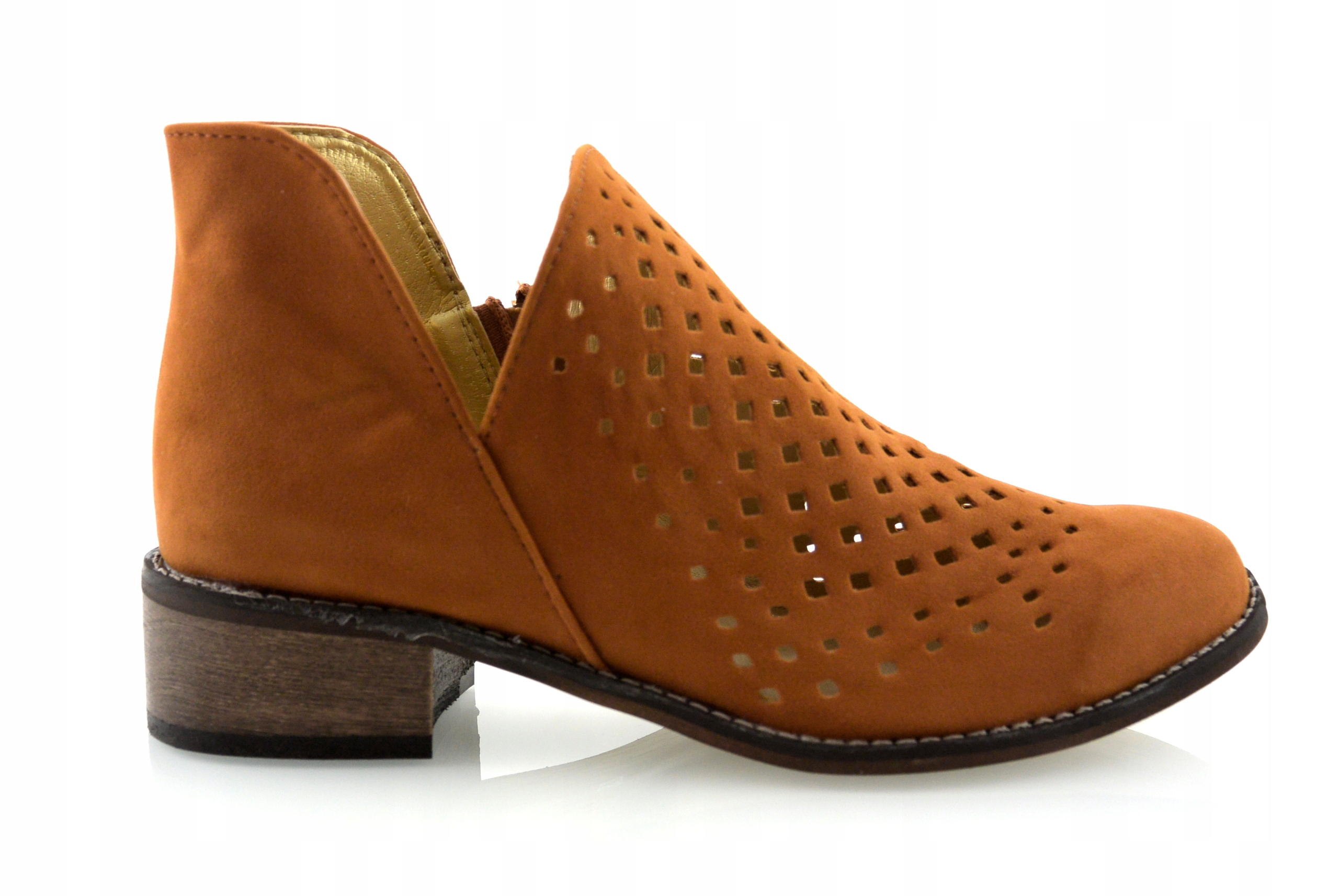 Botki Jesienne Ażurowe - Buty damskie - stylowe obuwie damskie - Allegro.pl