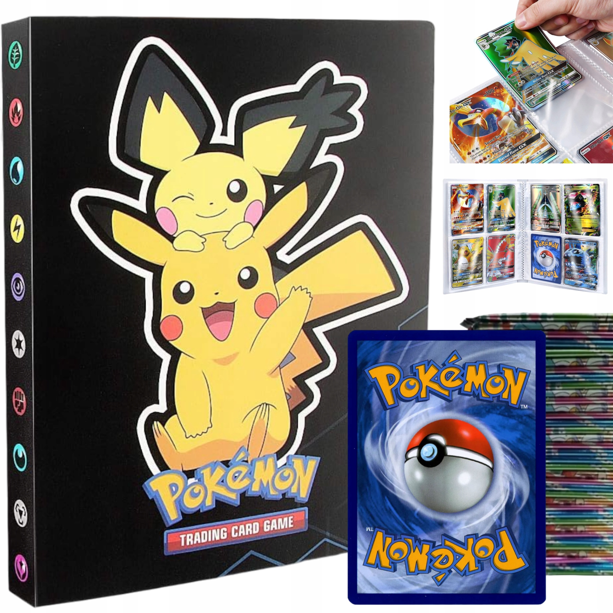 240 KART POKEMON + ALBUM KLASER NA KARTY POKEMON SEGREGATOR NA 240 KART ...