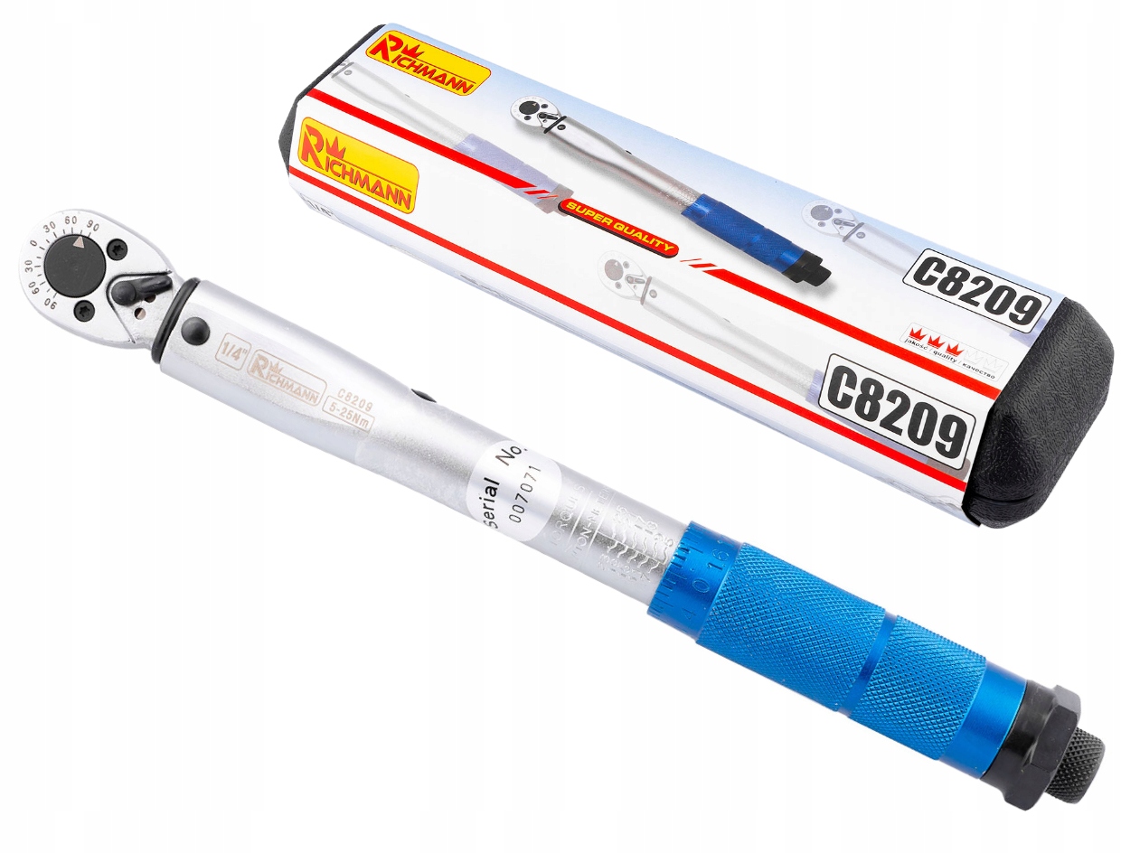 KLUCZ DYNAMOMETRYCZNY 1/4' 5-25NM C8209 RICHMANN C8209 za 96,08 zł z ...