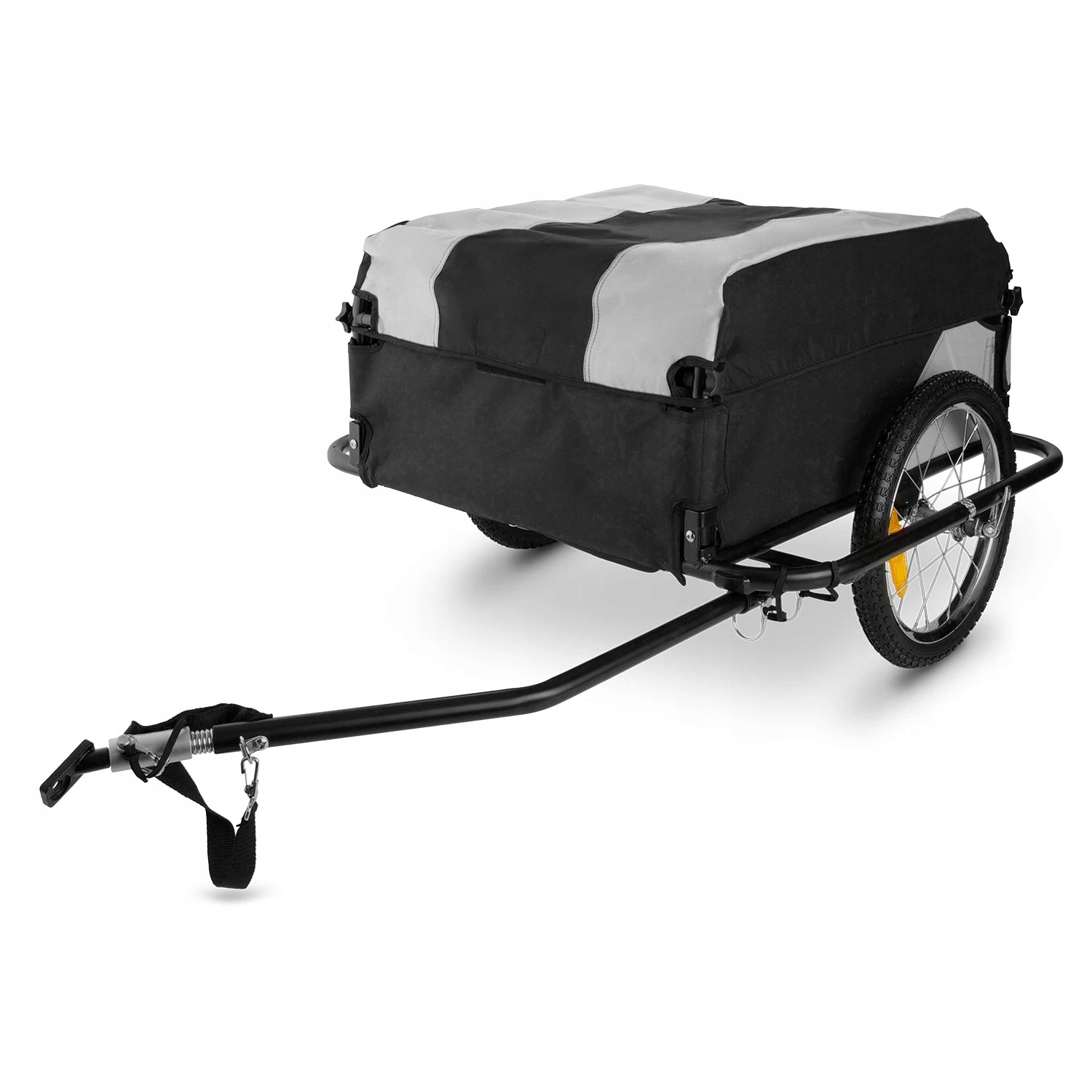 PRZYCZEPKA ROWEROWA TRANSPORTOWA BAGAŻOWA SKŁADANA WÓZEK DO ROWERU 60KG ...