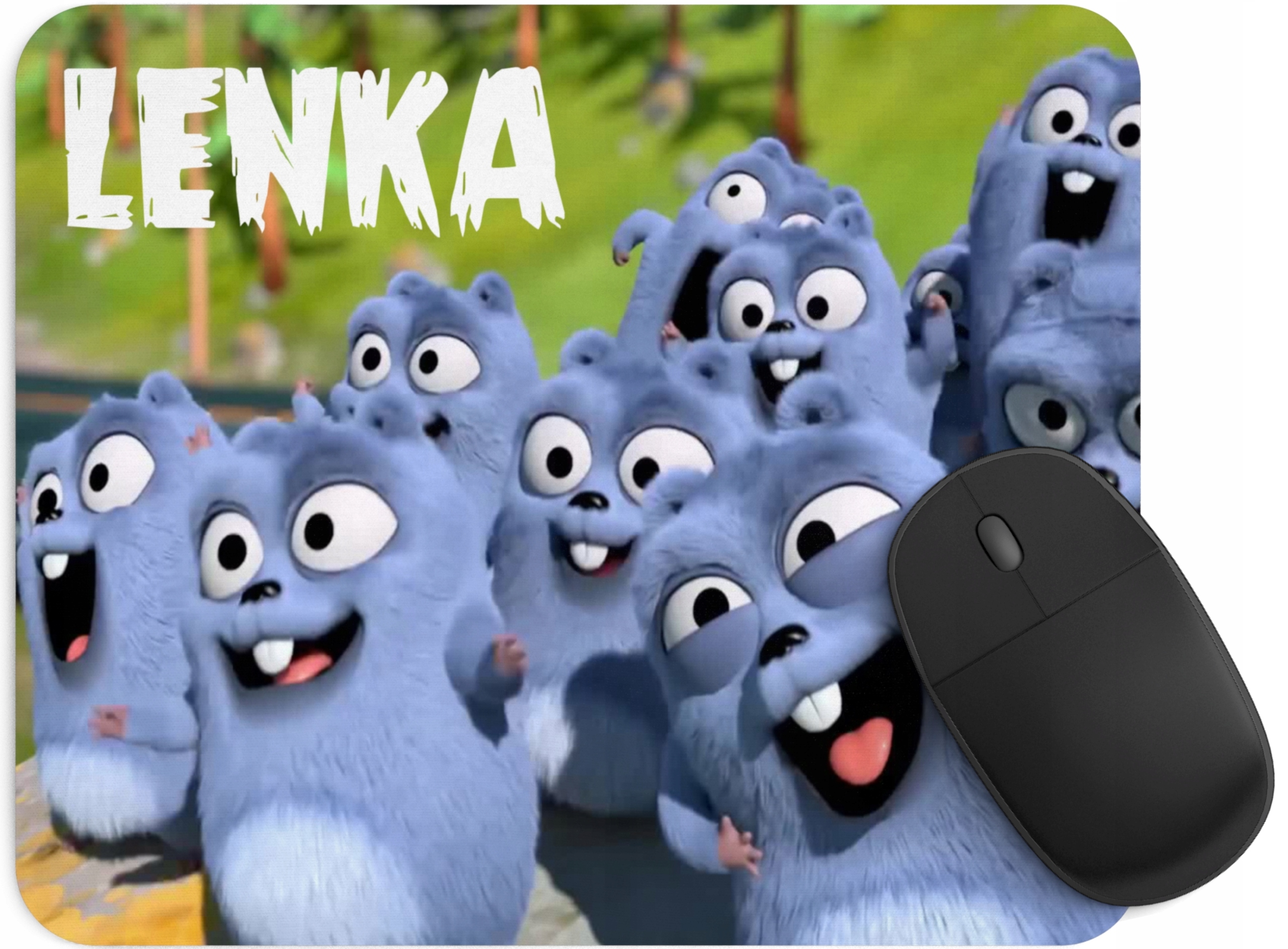 Podložka pod myš GRIZZY A LEMINGI vyberte si vzor a přidejte svůj nápis ...