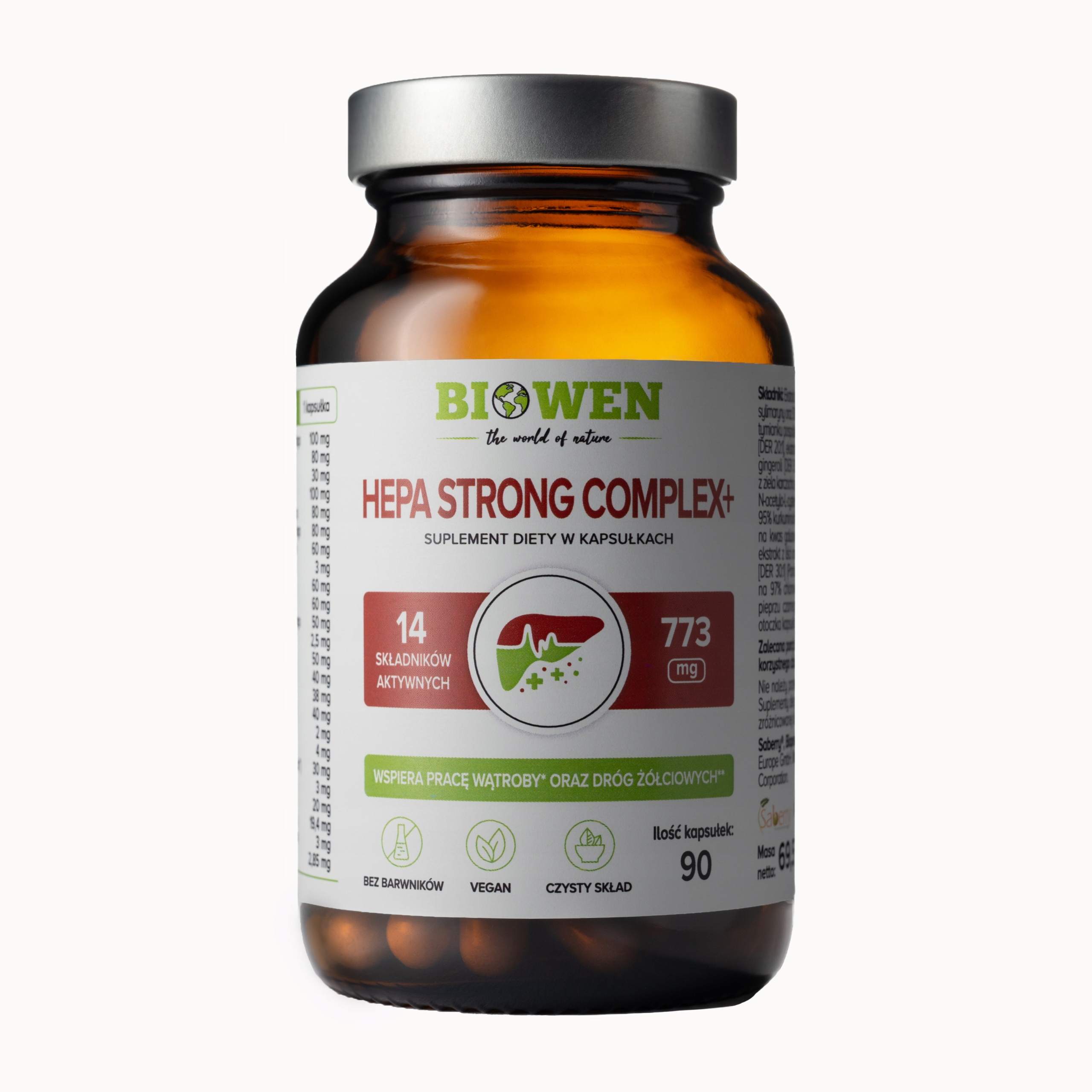 Suplement diety Biowen Hepa Strong Complex+ 90 kapsułek 18133936285 ...