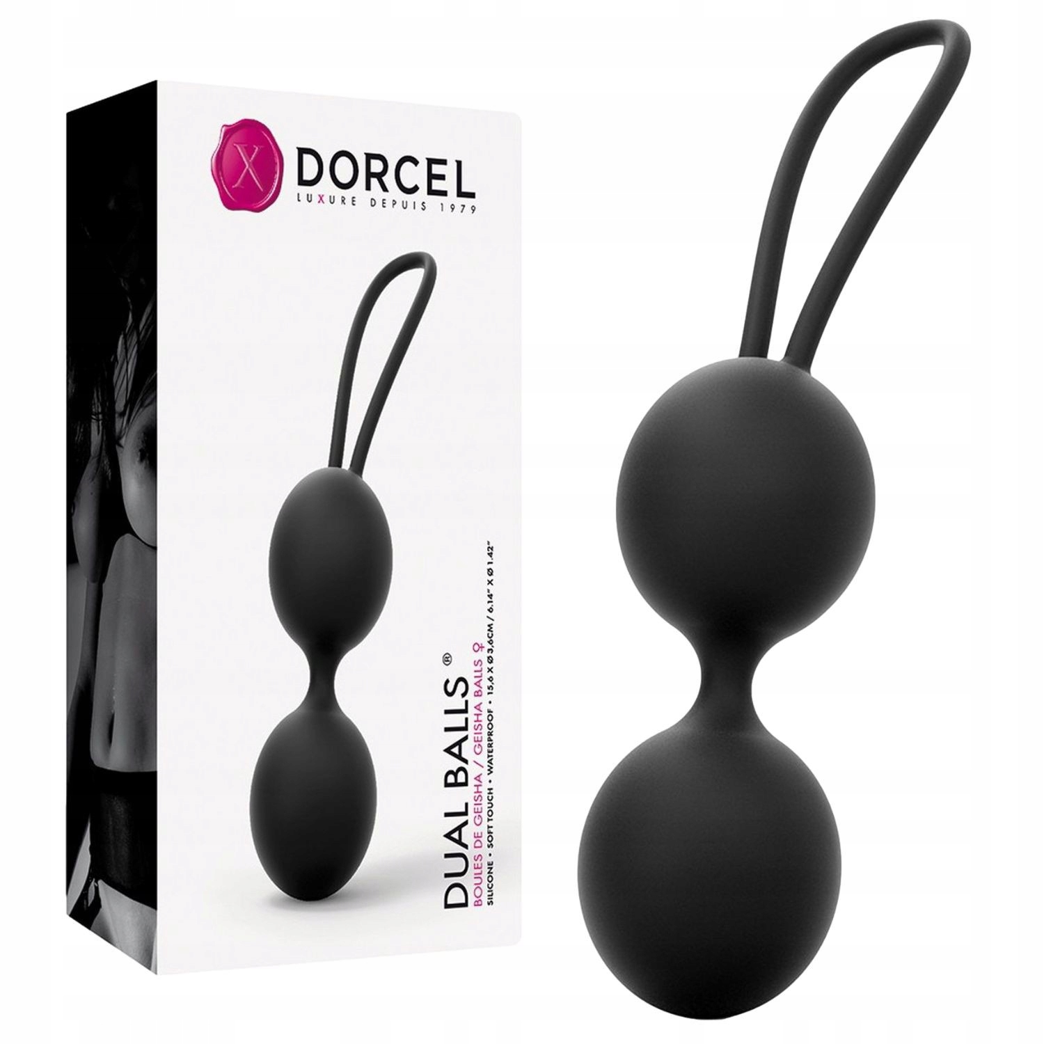 Marc Dorcel Dual Balls silikonowe kulki gejszy Black (3700436072004) • Cena, Opinie • Kulki i ...