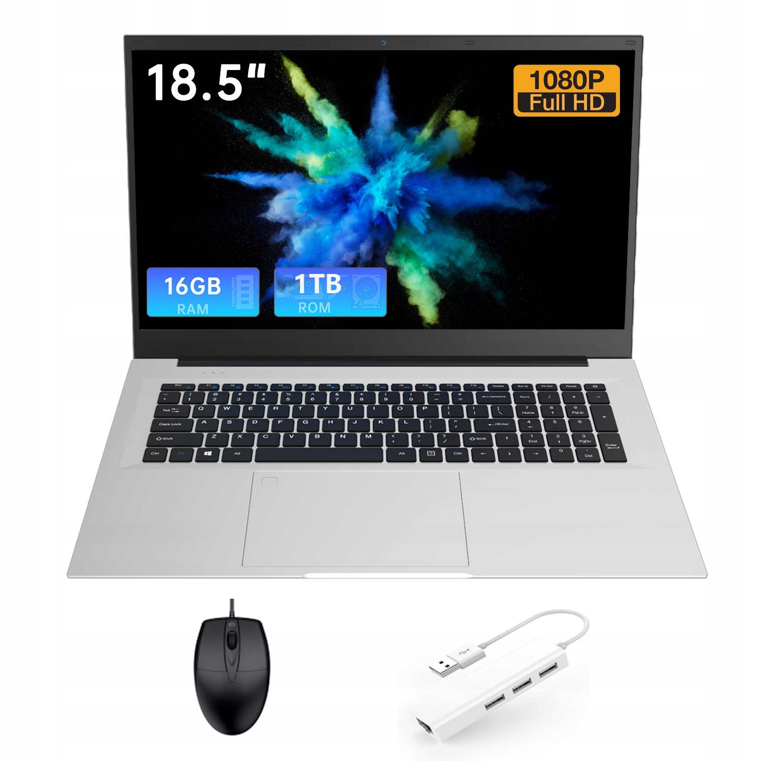 Acmine 18.5" Notebook s Intel CPU, 16GB RAM, 1TB SSD a ohebností 180 ...