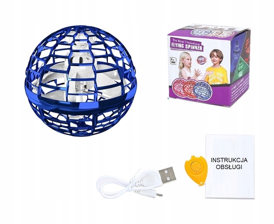 Létající svítící koule DRON MÍČ HRAČKA UFO LED dárek pozornost zábava ...