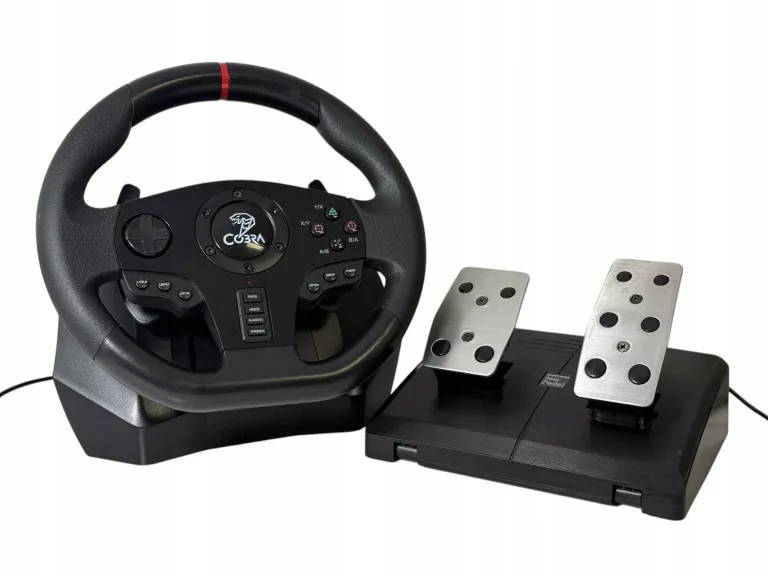 KIEROWNICA COBRA RALLY GT900 + PEDAŁY OPIS - Sklep, Opinie, Cena w Allegro