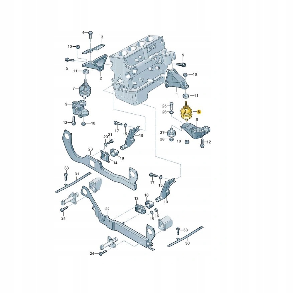 Новая оригинальная подушка двигателя 8e0199379bf A4 купити на Avtoex з ...