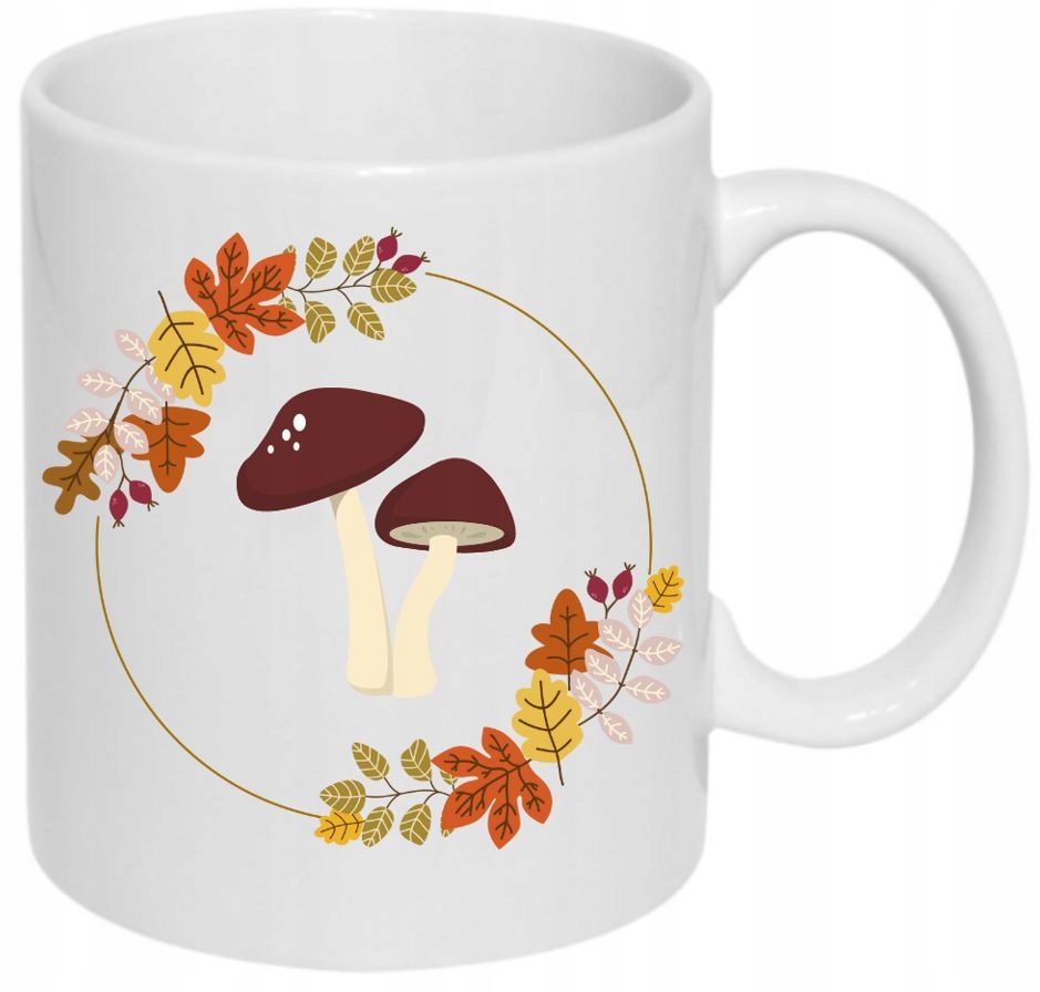 Kubek ceramika 330 ml Kubek JESIEŃ, PREZENT, HUMOR, złota jesień ...