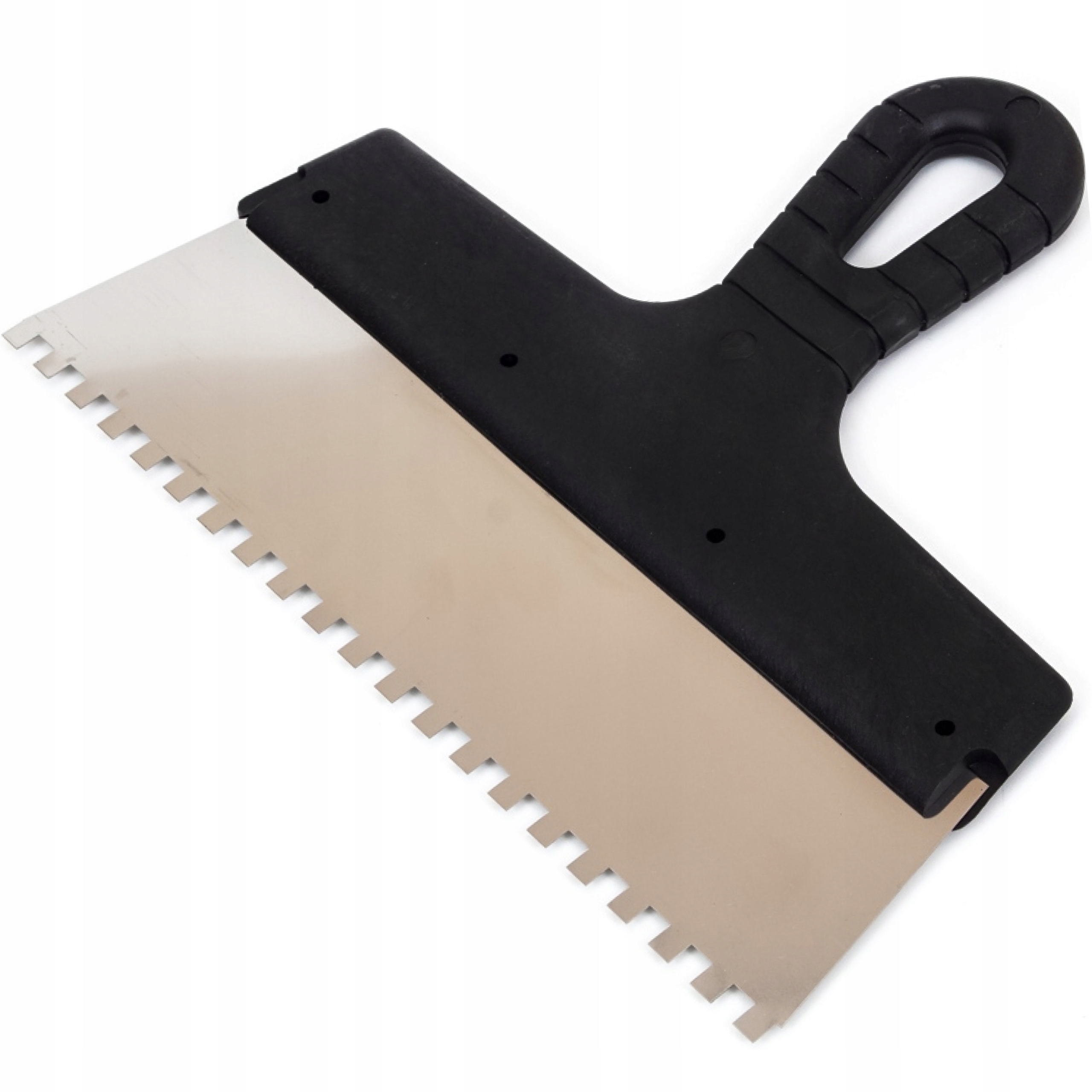 Špachtle zubatá pro nanášení lepidla 200 mm, zub 10x10 mm Polax, (4823127501962) • Ceny, Recenze ...