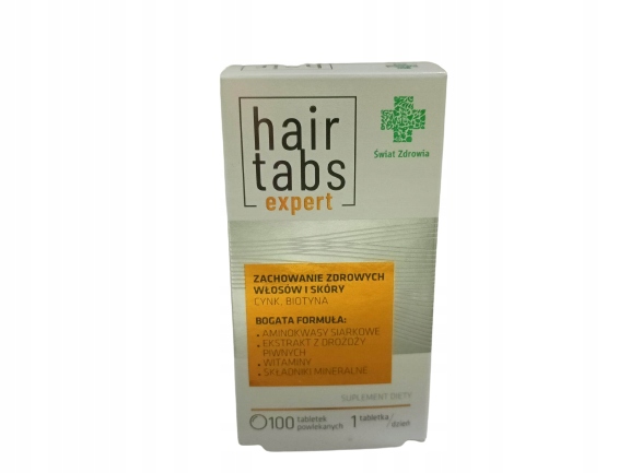HAIR TABS EXPERT 100 tabl. Piekne Włosy i Skóra 13507244030 - Allegro.pl