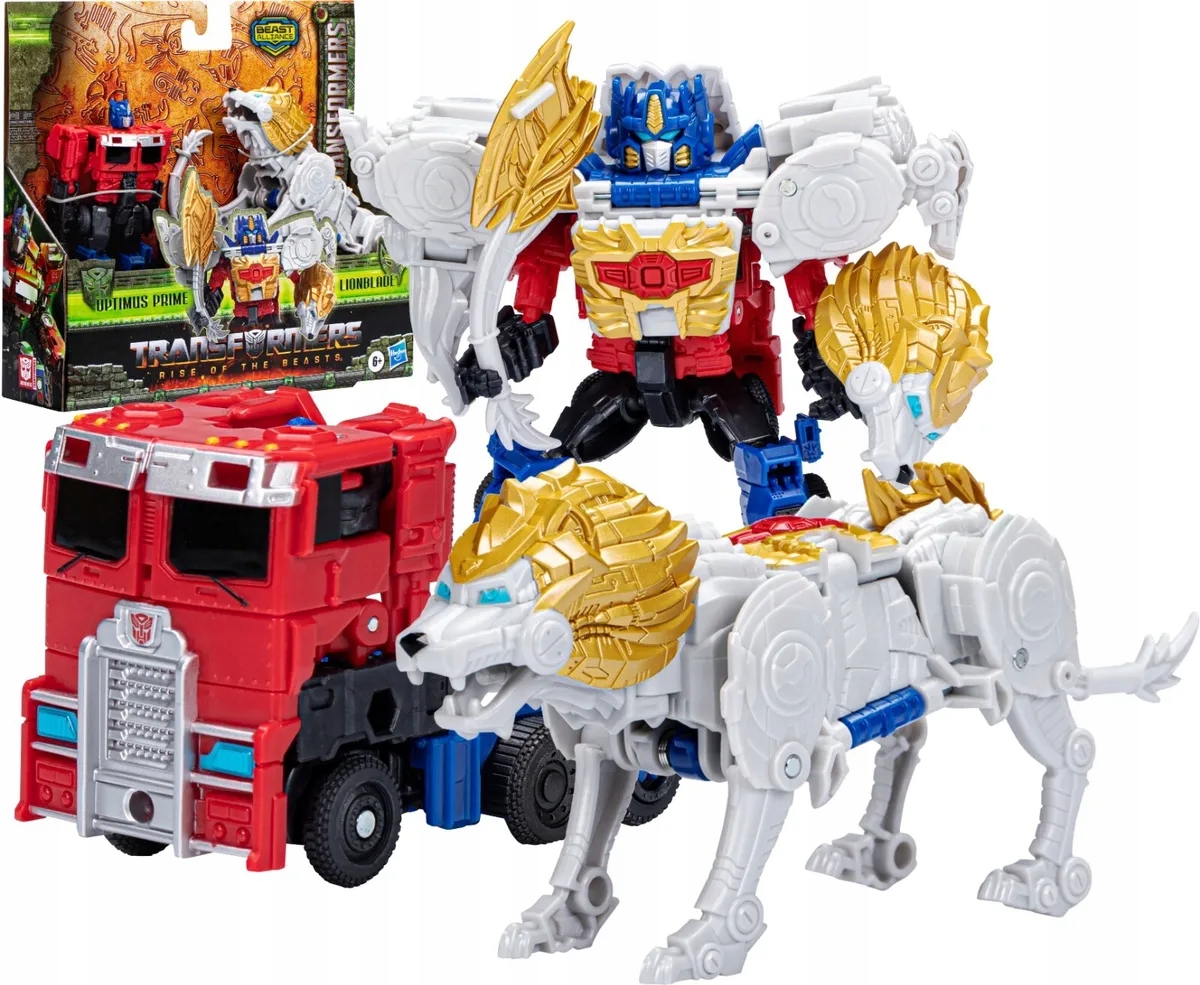 TRANSFORMERS AUTOROBOT ZESTAW FIGUREK OPTIMUS PRIME I LIONBLADE F4622 ...