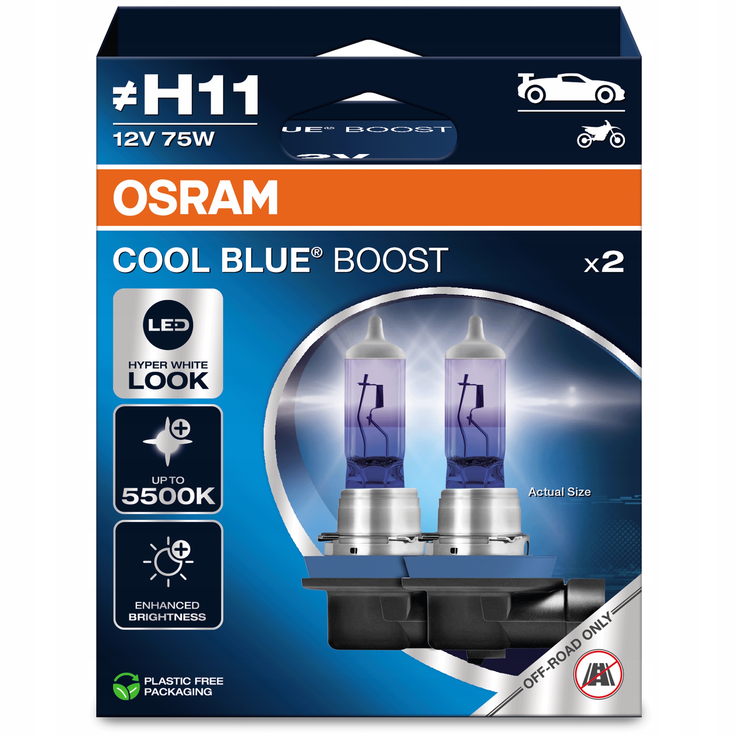 Osram Cool Blue Boost NextGen H11 Nowa Generacja 4052899439849 za 109.99PLN z Warszawa - Allegro ...