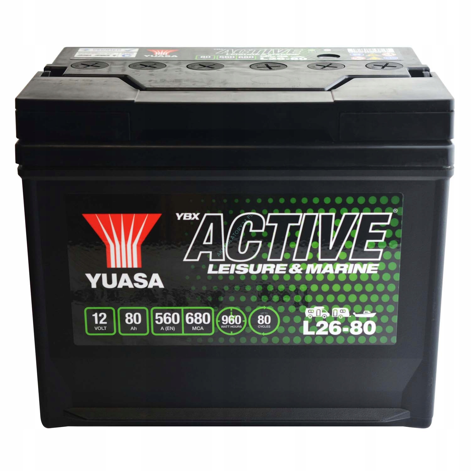 YUASA AKUMULATOR L26-80 80Ah 560A 12V 5050694030284 za 344.13PLN z ...