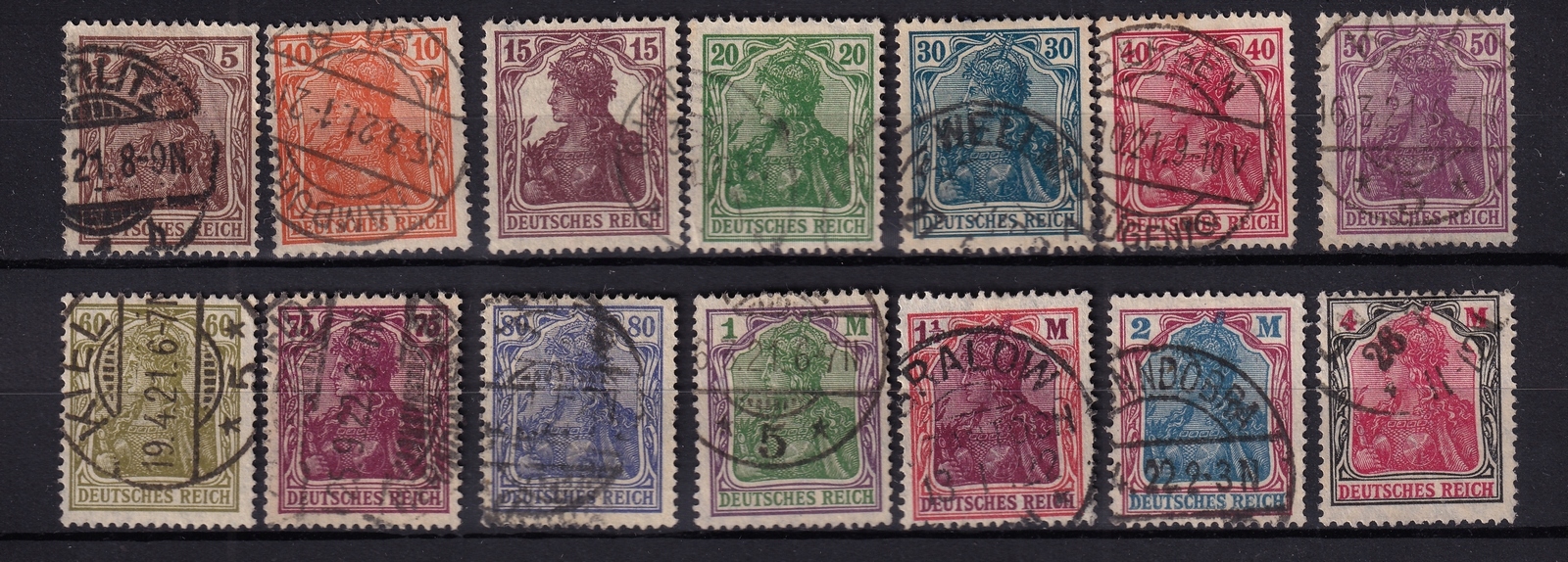 DEUTSCHES REICH Mi 140-153 kas./A2/ • Cena, Opinie - Allegro