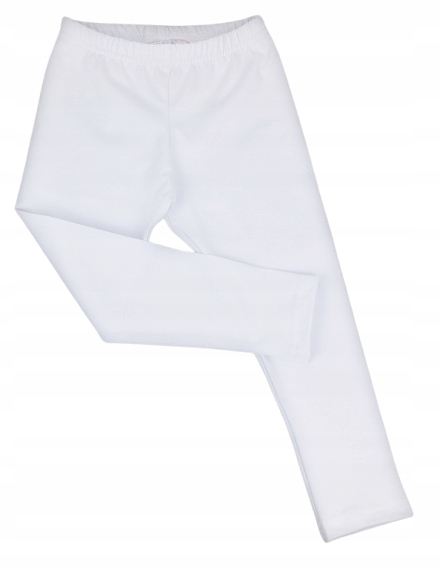 Getry legginsy białe bawełna dla dziewczynki Rozmiar 152 • Cena, Opinie ...