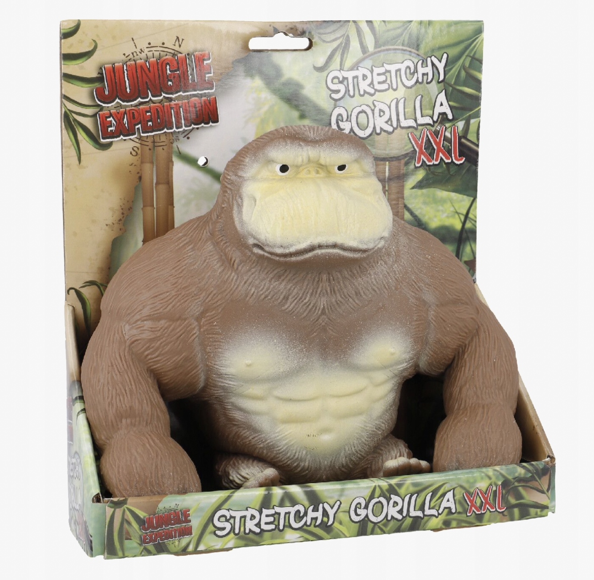 Goryl gorilla antystresowy stretch rozciągliwy gniotek XXL 2kg szary za ...