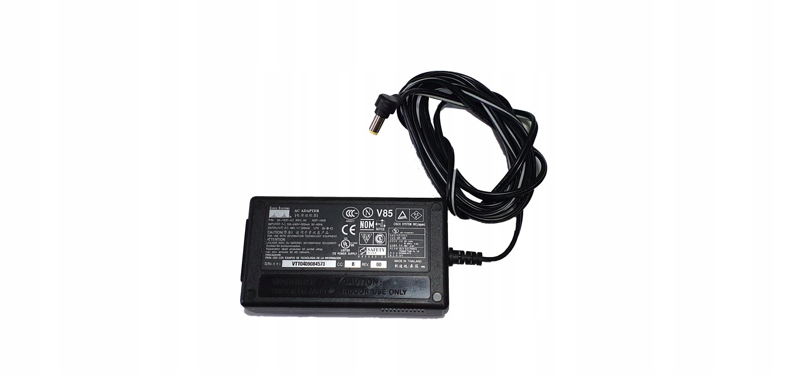 ZASILACZ 48V 0.2A 200mA DC cisco ADP-10KB • Cena, Opinie - Allegro