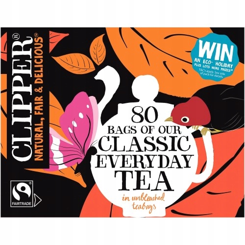 CLIPPER CLASSIC EVERYDAY TEA herbata 80tor. 232g (5021991943935) • Cena ...