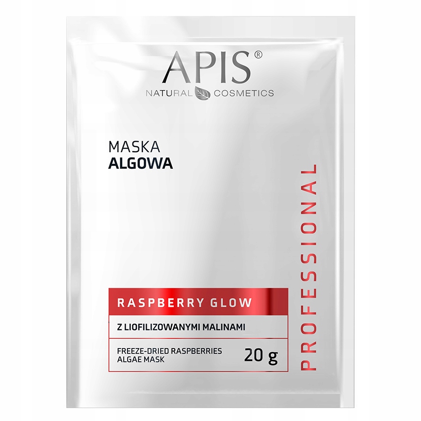 Apis Raspberry Glow Maska Algowa Do Twarzy Malinowa Regeneruje Nawilża ...